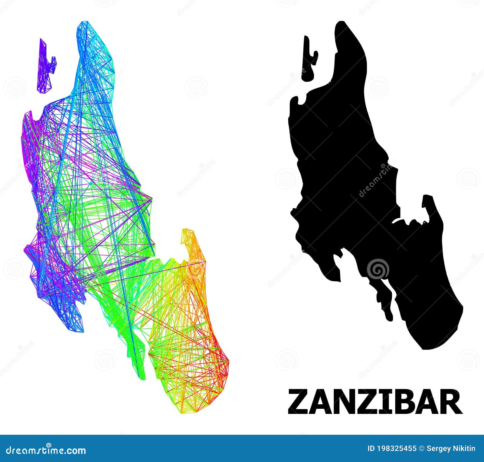 Zanzibar Island United Republic Of Tanzania, Zanzibar Archipelago Map ...