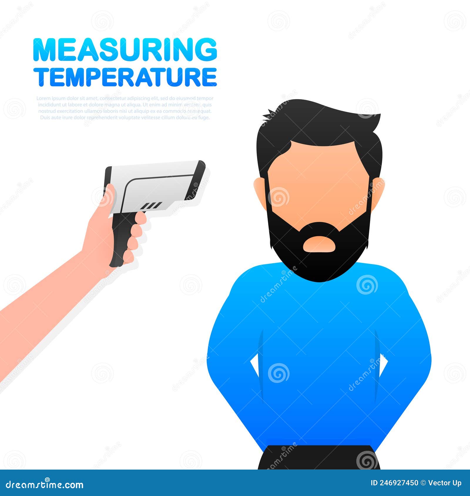 Linear Measuring Temperature for Medical Design. Vector Logo Stock ...