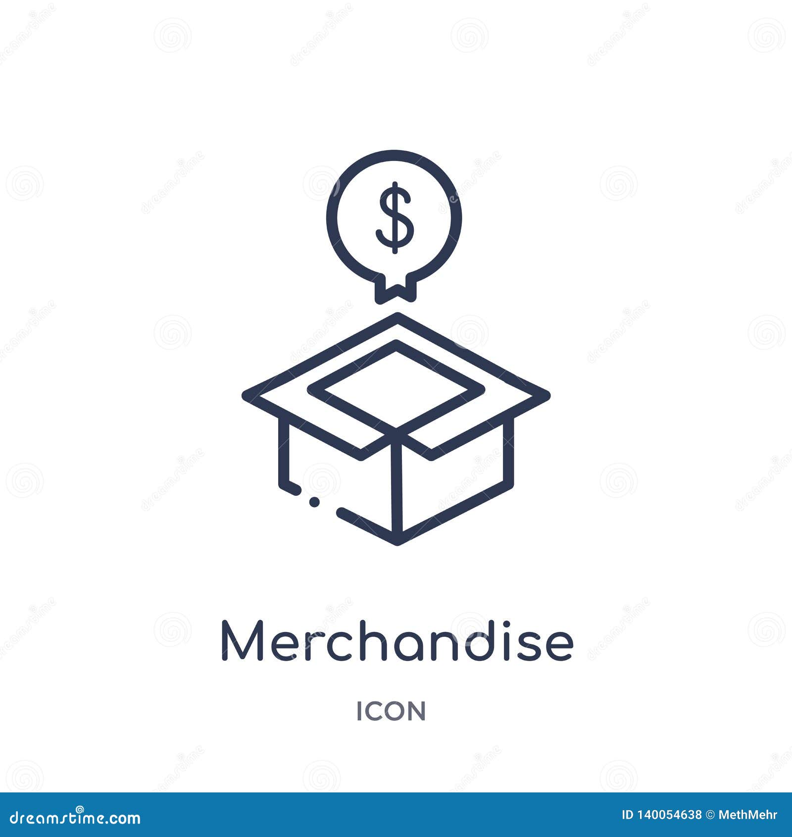 Linear Merchandise Icon From Ecommerce And Payment Outline Collection ...