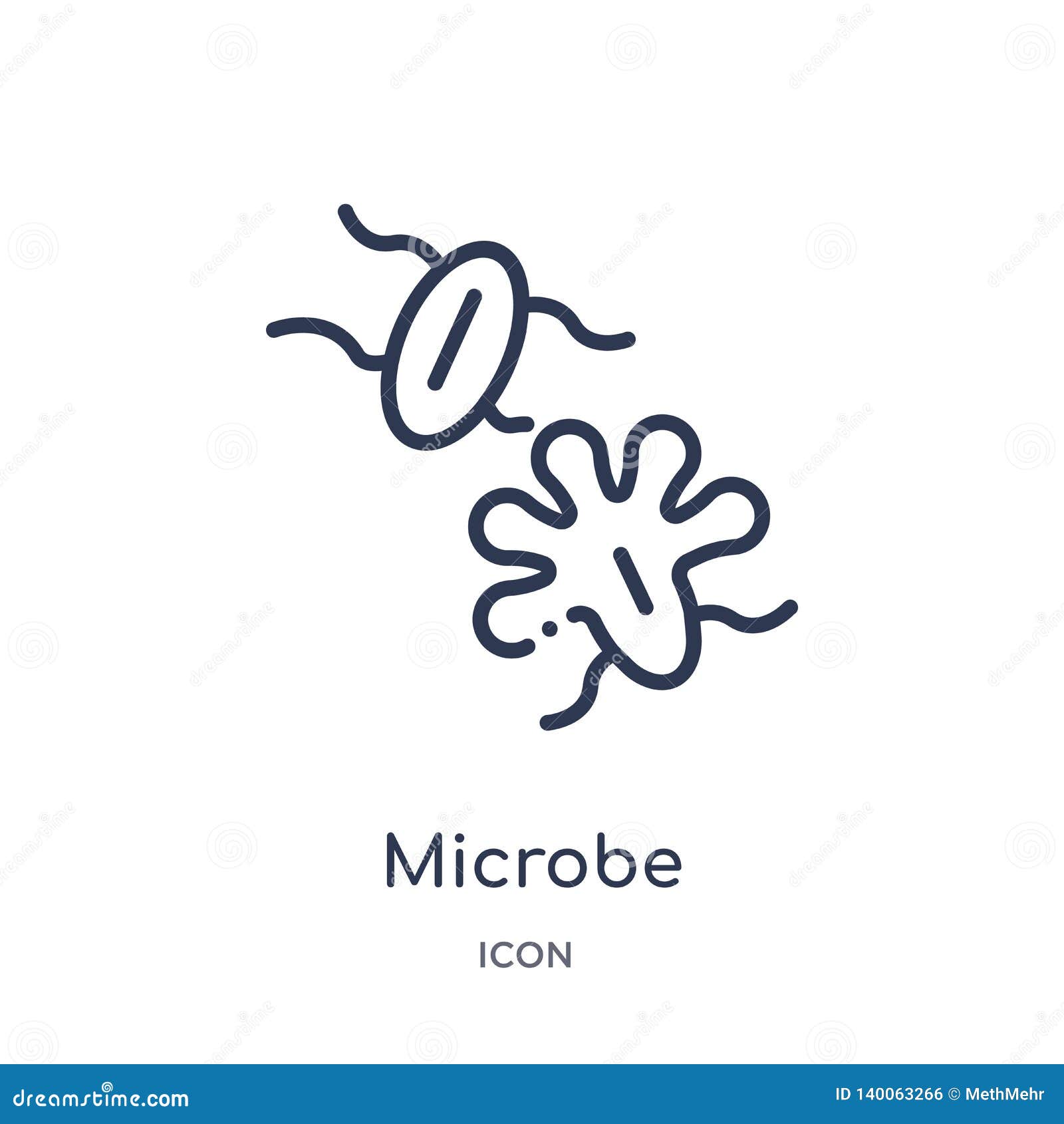 Linear Microbe Icon From Medical Outline Collection. Thin Line Microbe ... Linear Microbe Icon From Medical Outline Collection. Thin Line Microbe ...