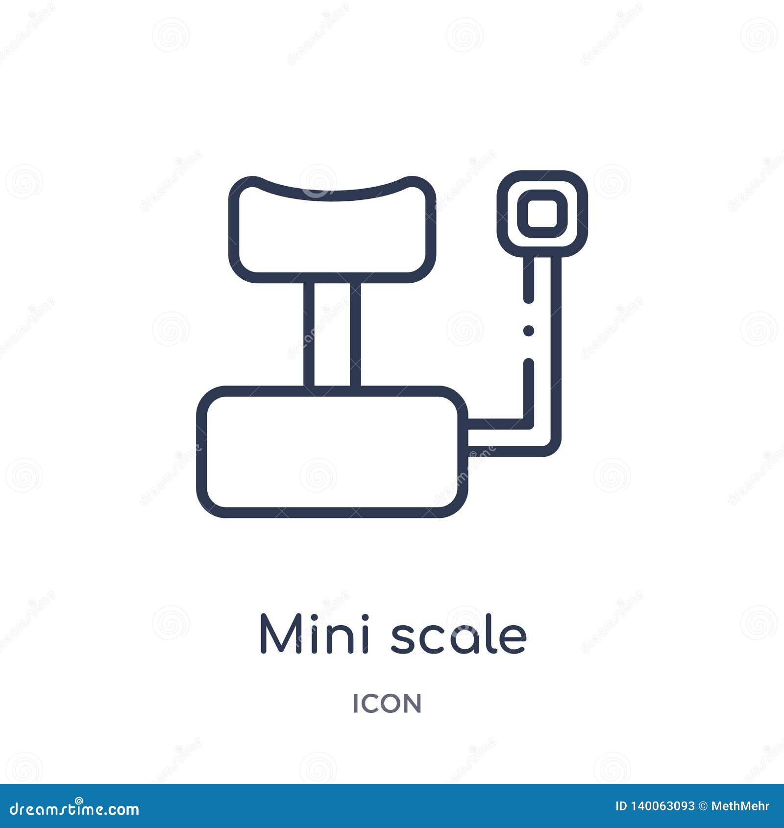 Linear Mini Scale Icon From Measurement Outline Collection. Thin Line ...