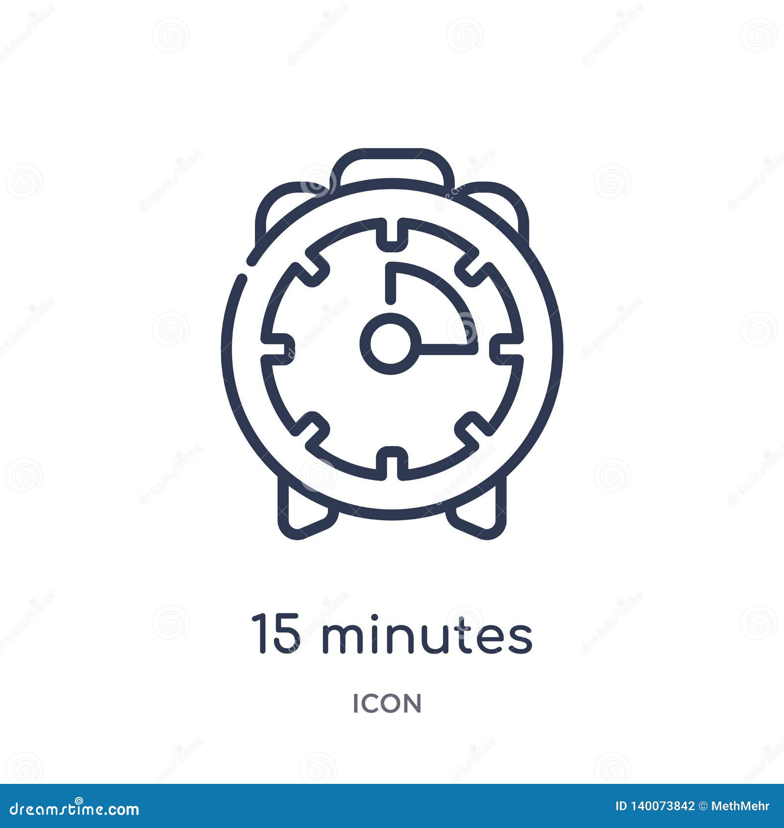 Linear 15 Minutes Icon from General Outline Collection. Thin Line 15 ... Linear 15 Minutes Icon from General Outline Collection. Thin Line 15 ...