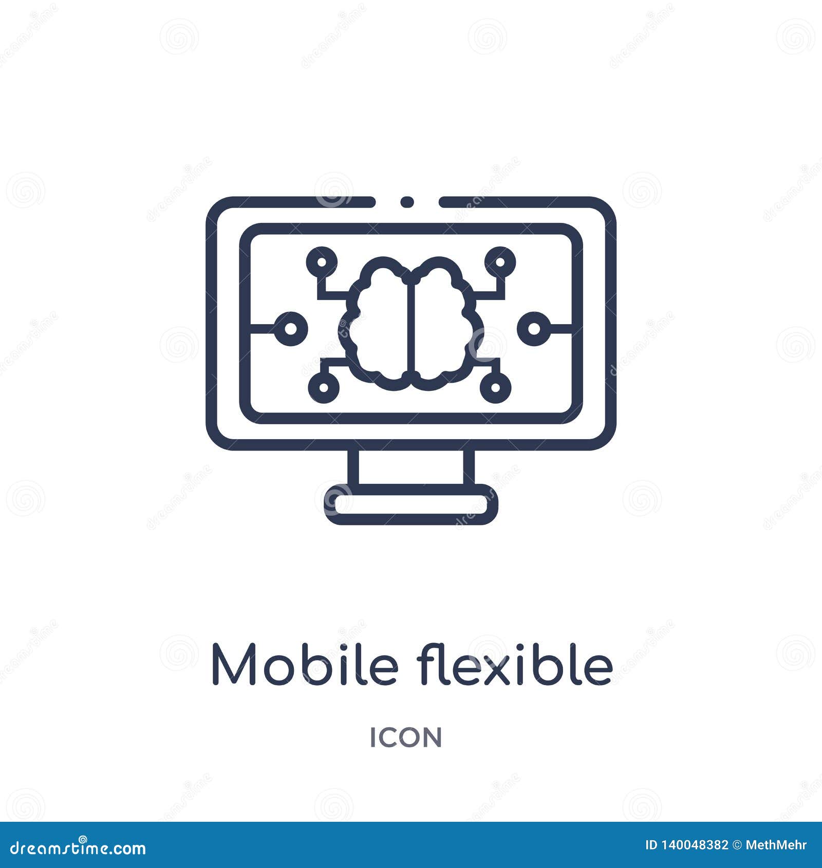 Linear Mobile Flexible Display Icon from Artificial Intellegence and ... Linear Mobile Flexible Display Icon from Artificial Intellegence and ...