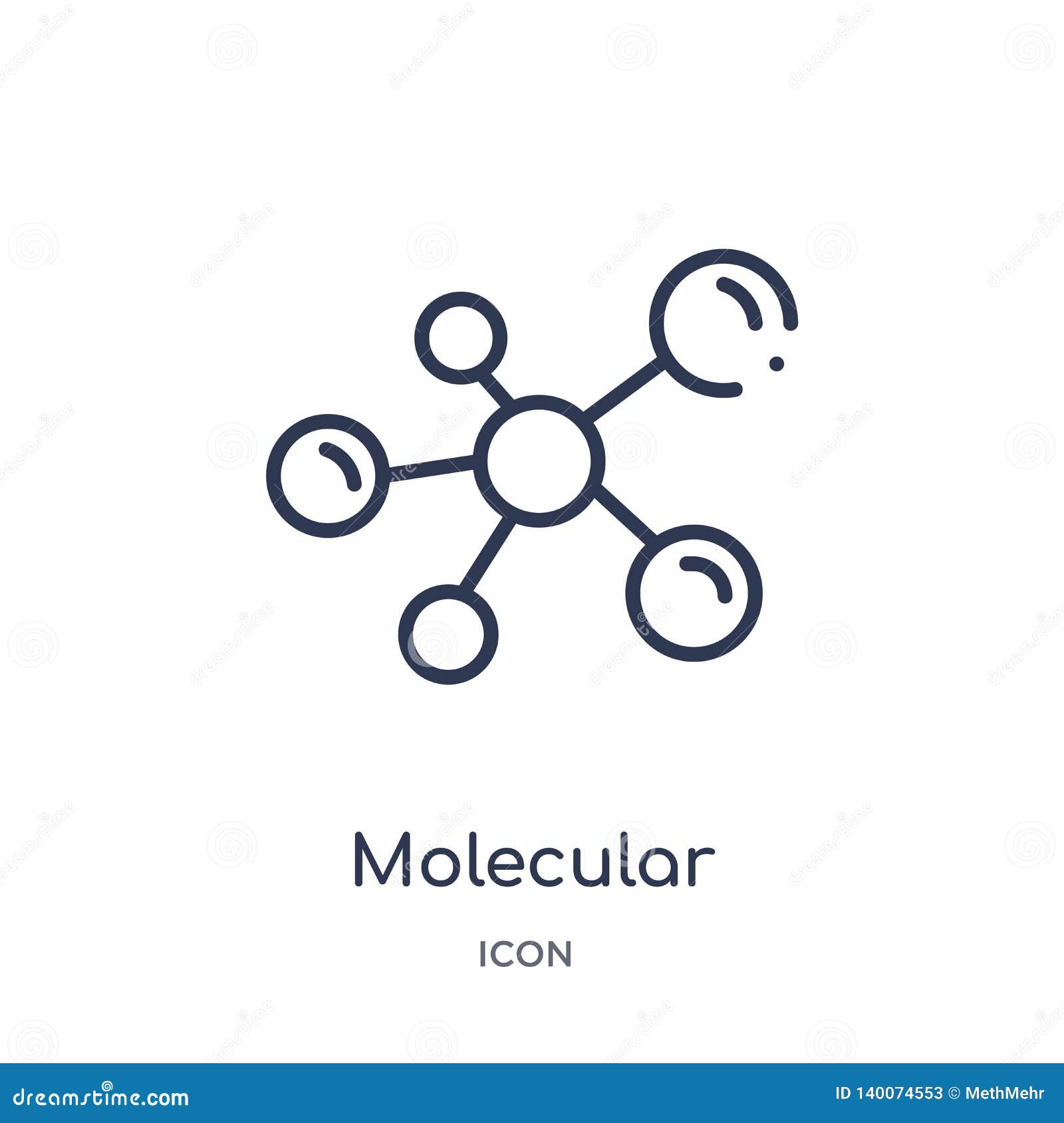 Linear Molecular Configuration Icon from Medical Outline Collection ... Linear Molecular Configuration Icon from Medical Outline Collection ...