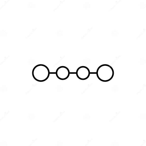 Linear Molecular Structure Icon Stock Illustration - Illustration of ...