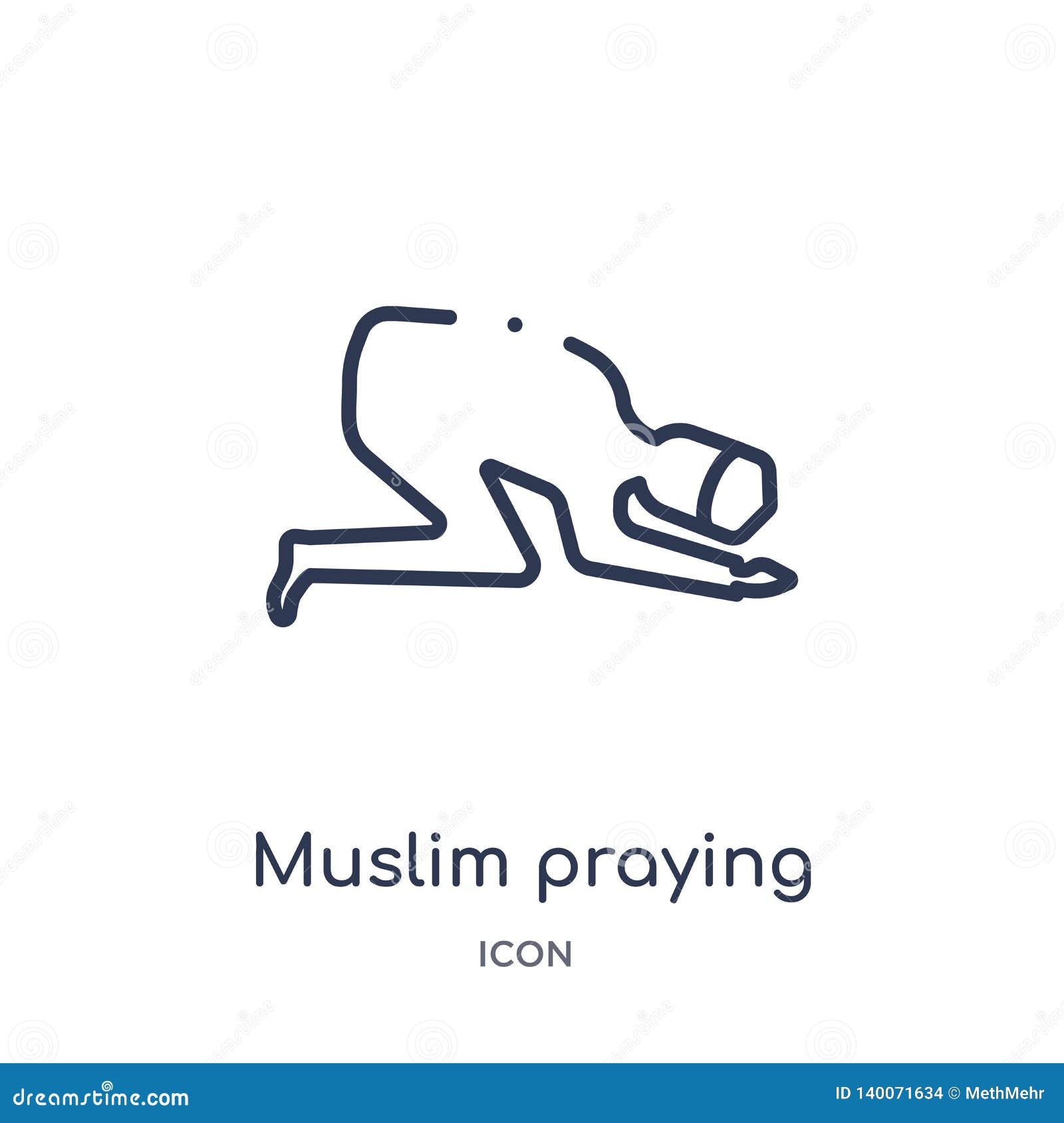 Linear Muslim Praying Icon from Cultures Outline Collection. Thin Line ... Linear Muslim Praying Icon from Cultures Outline Collection. Thin Line ...