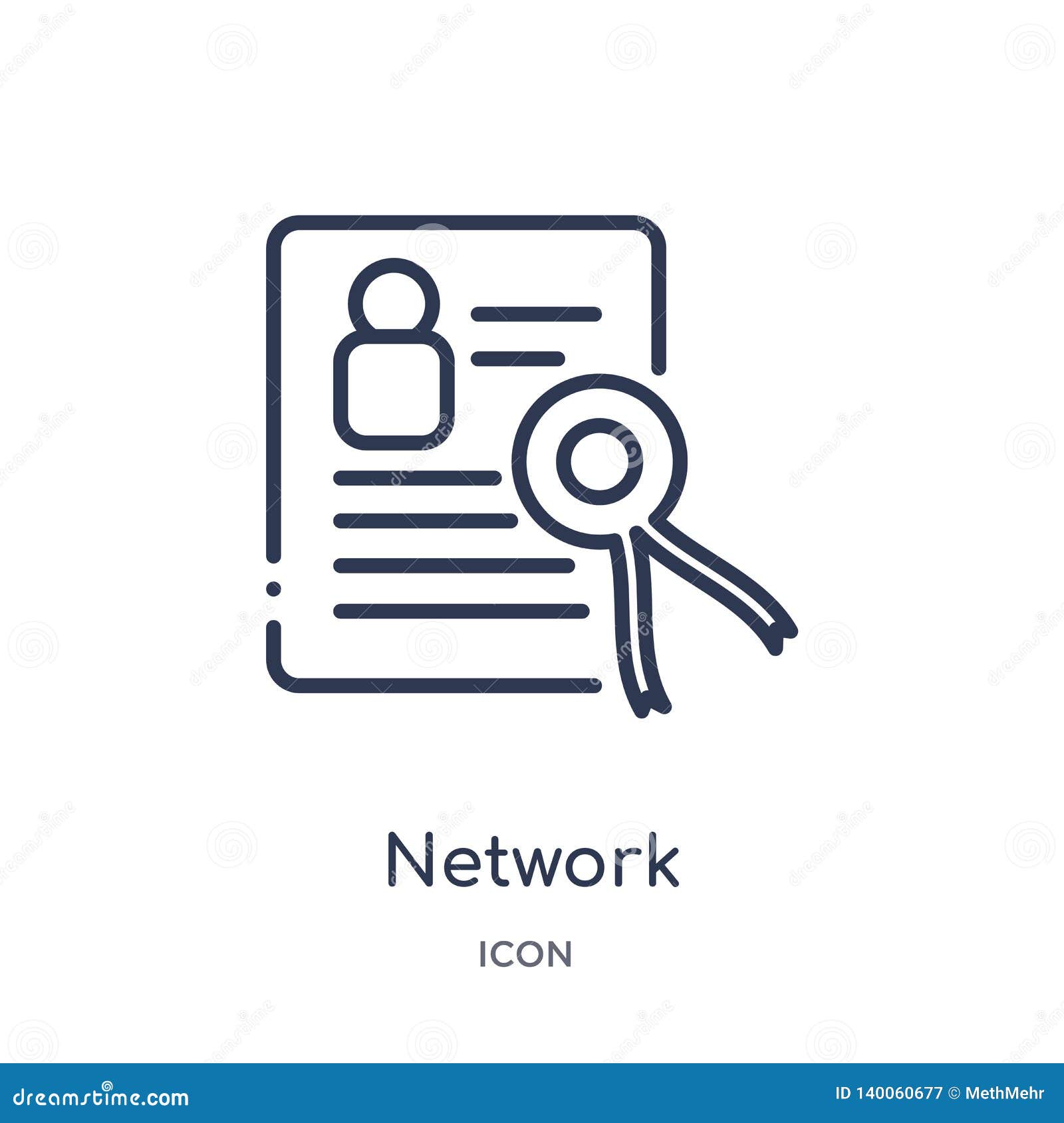 Linear Network Certificate Icon From Internet Security And Networking