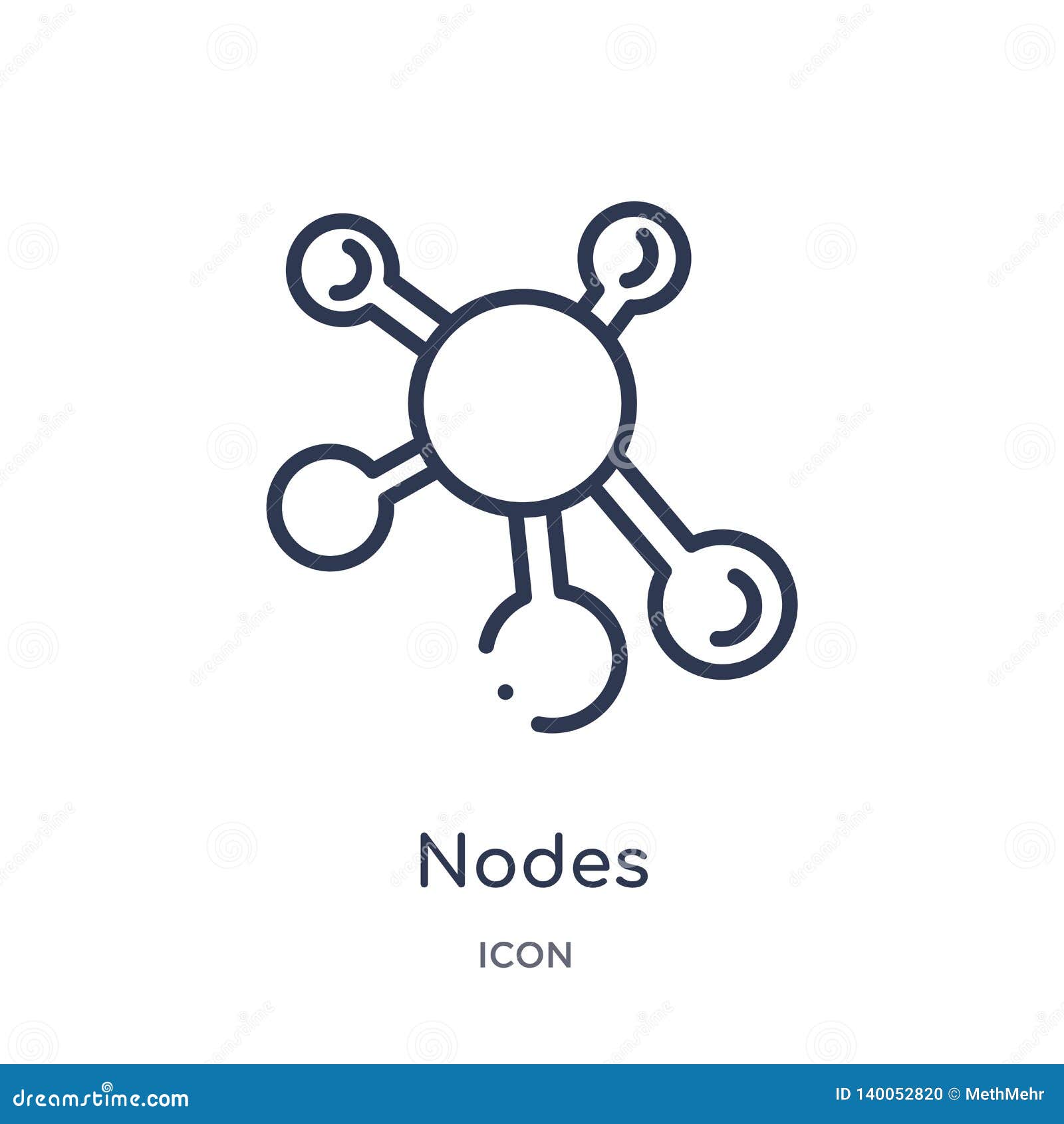 Linear Nodes Icon From Content Outline Collection Thin Line Nodes