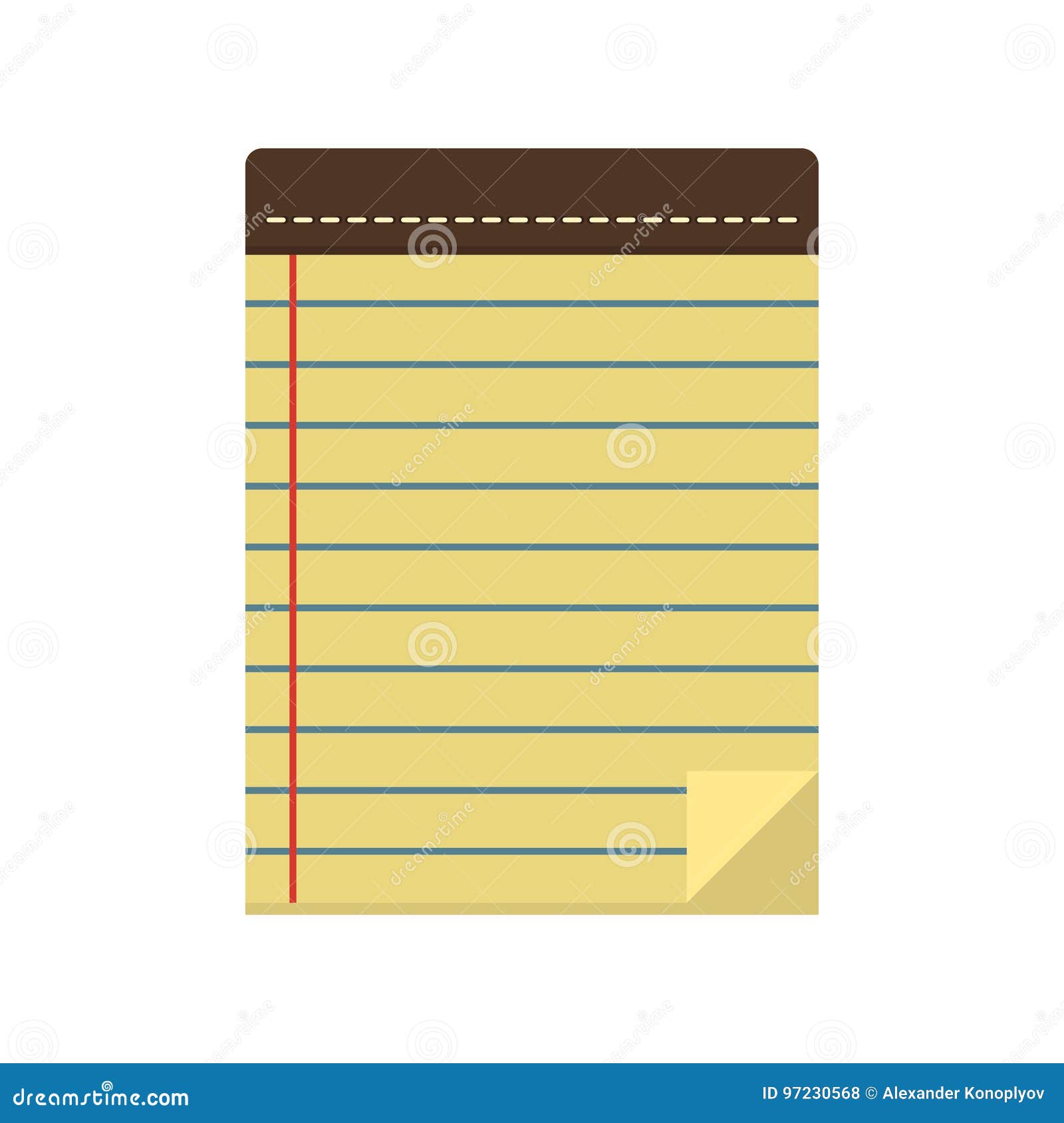 Linear Notes in a Flat Style Stock Vector - Illustration of education ...