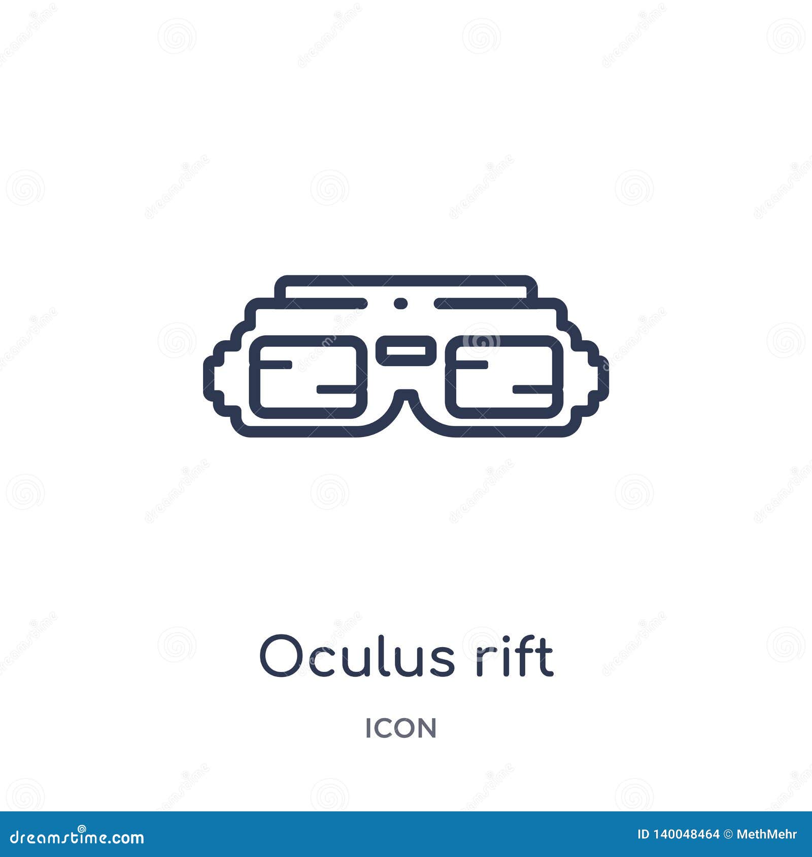 Linear Oculus Rift Icon From Artificial Intellegence And Future ...