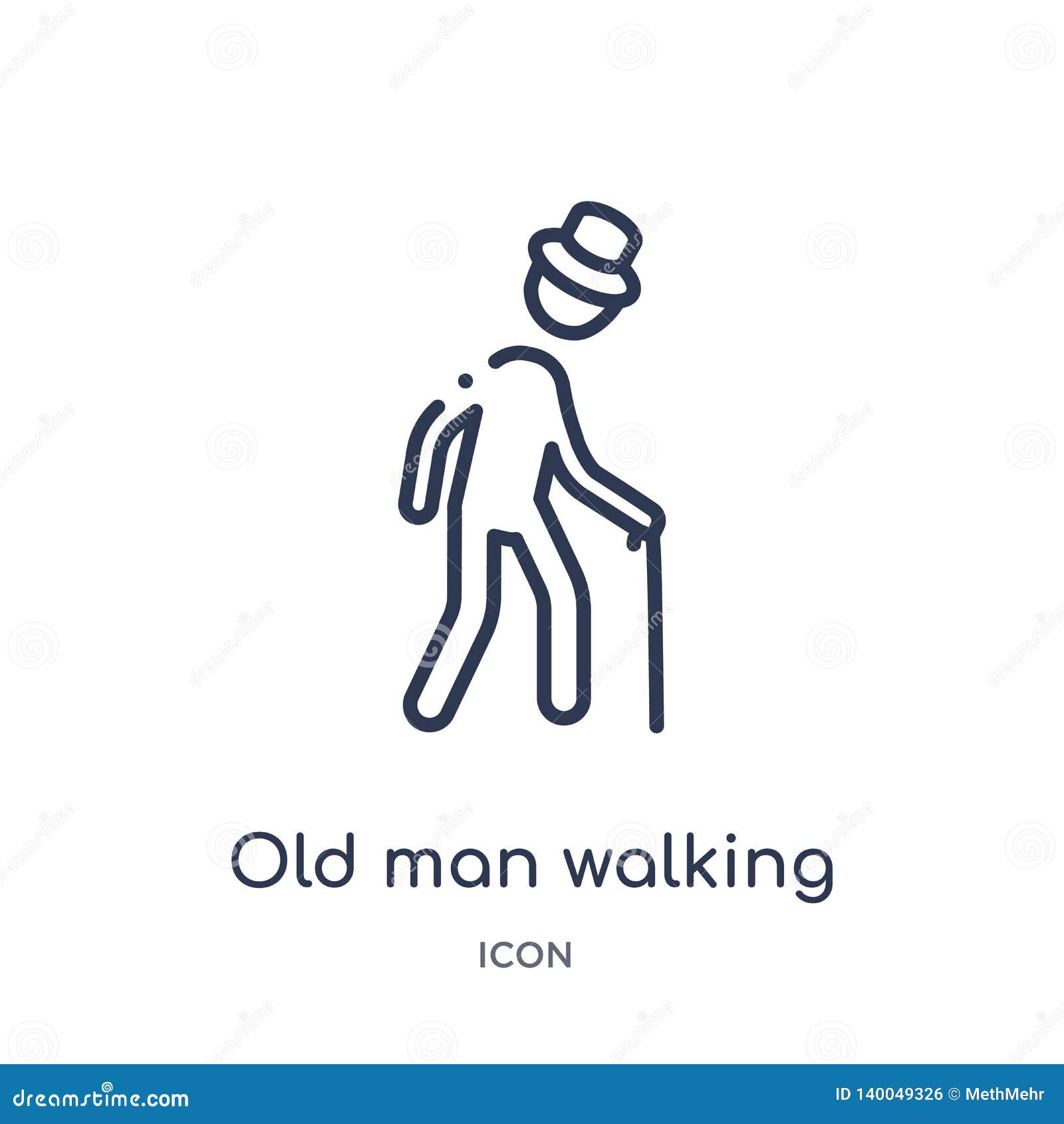 Linear Walking Icon From Activity And Hobbies Outline Collection. Thin ...