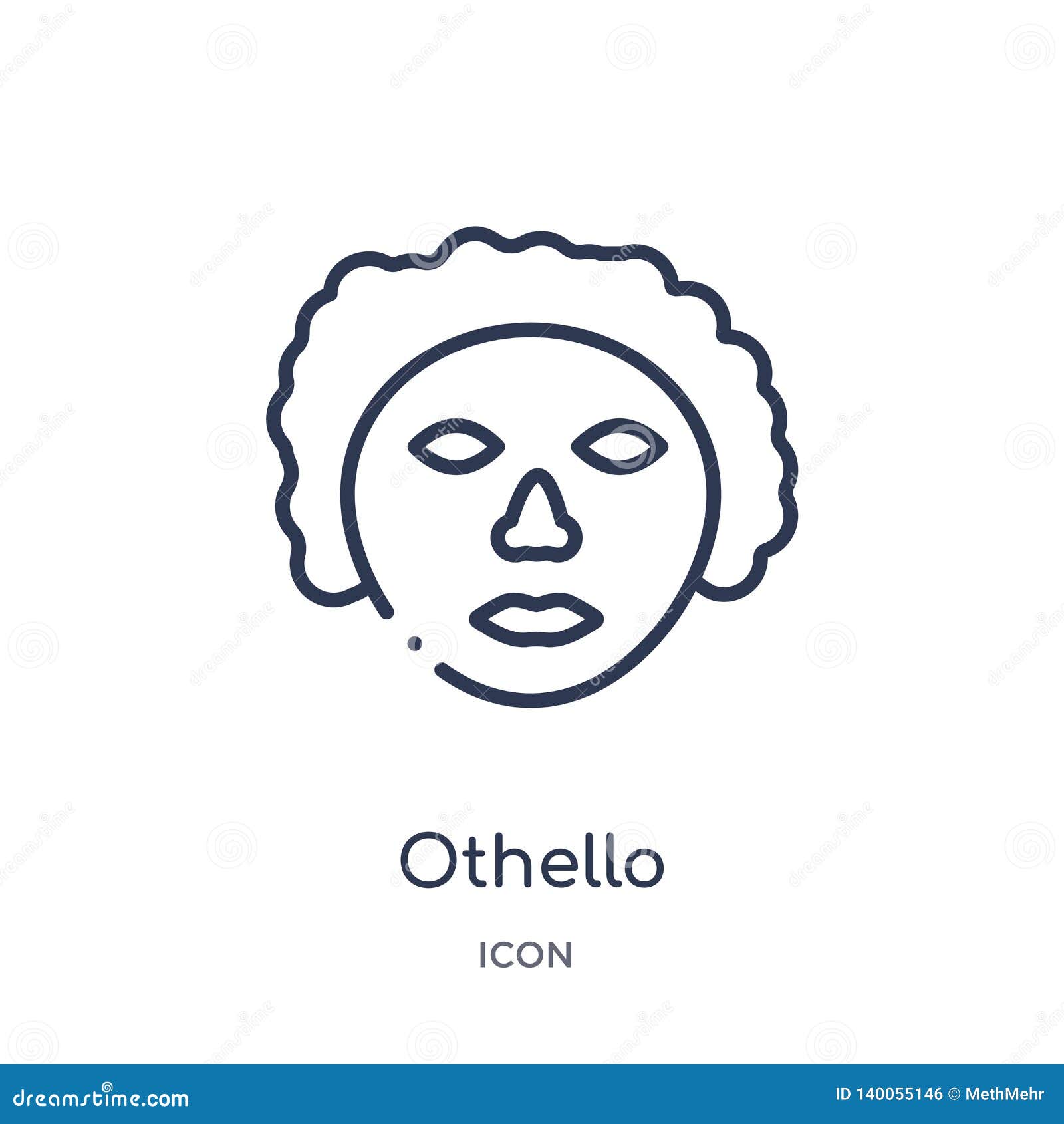 Othello Vector Icon On White Background. Flat Vector Othello Icon ...