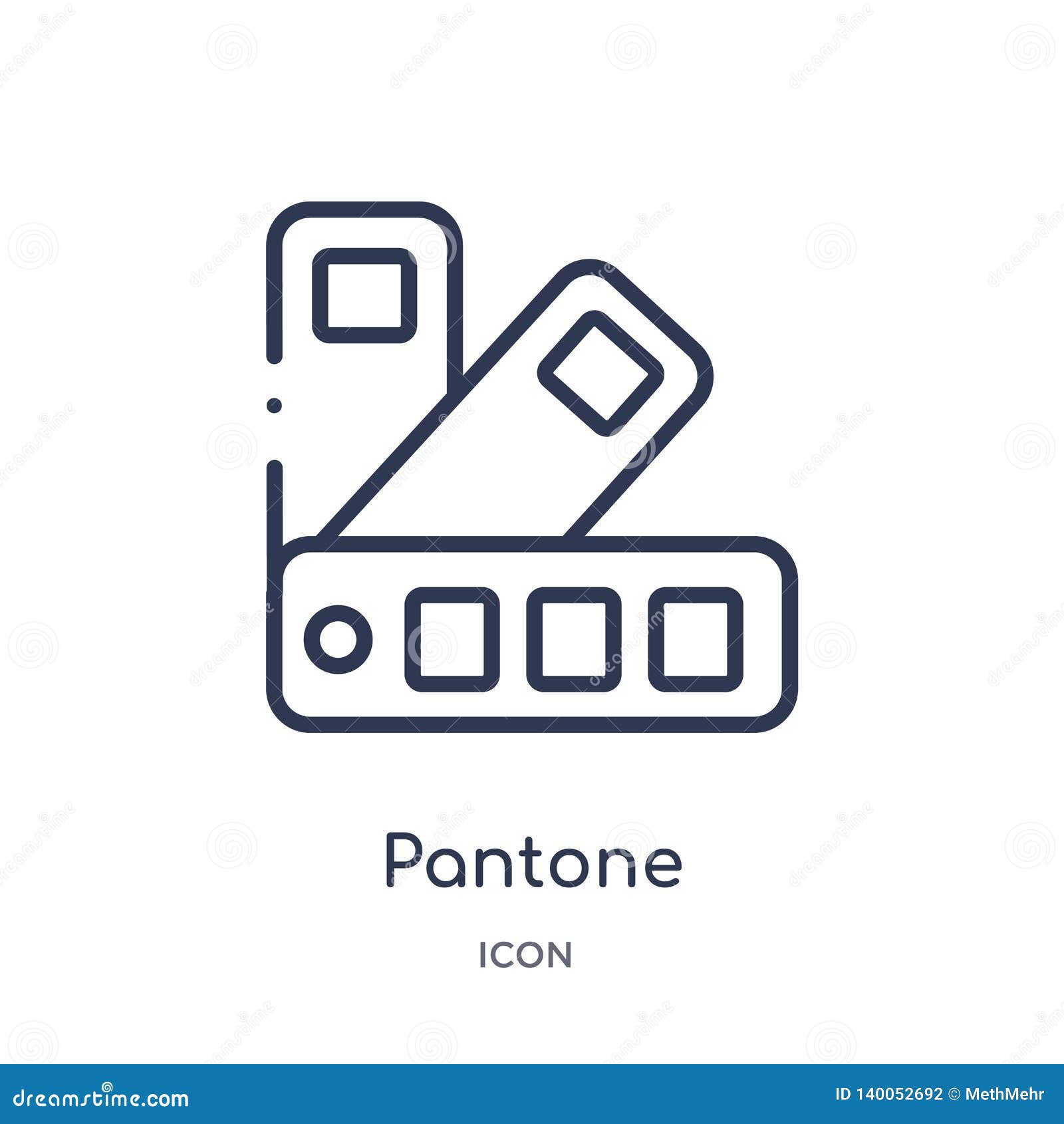 Linear Pantone Icon from Construction Tools Outline Collection. Thin ...