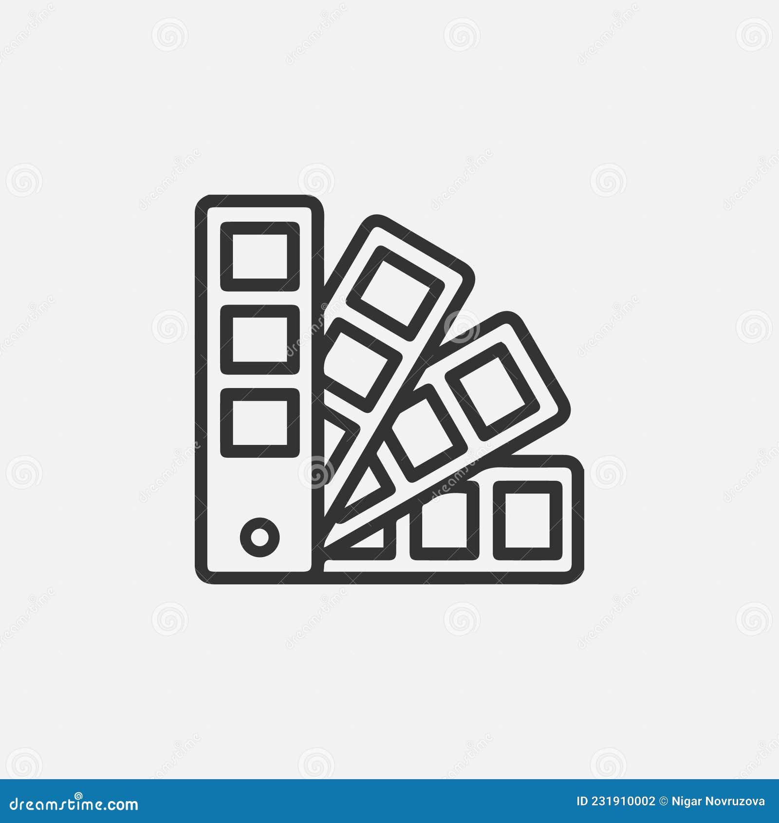 Linear Pantone Icon Design Template Vector Illustration Stock ...