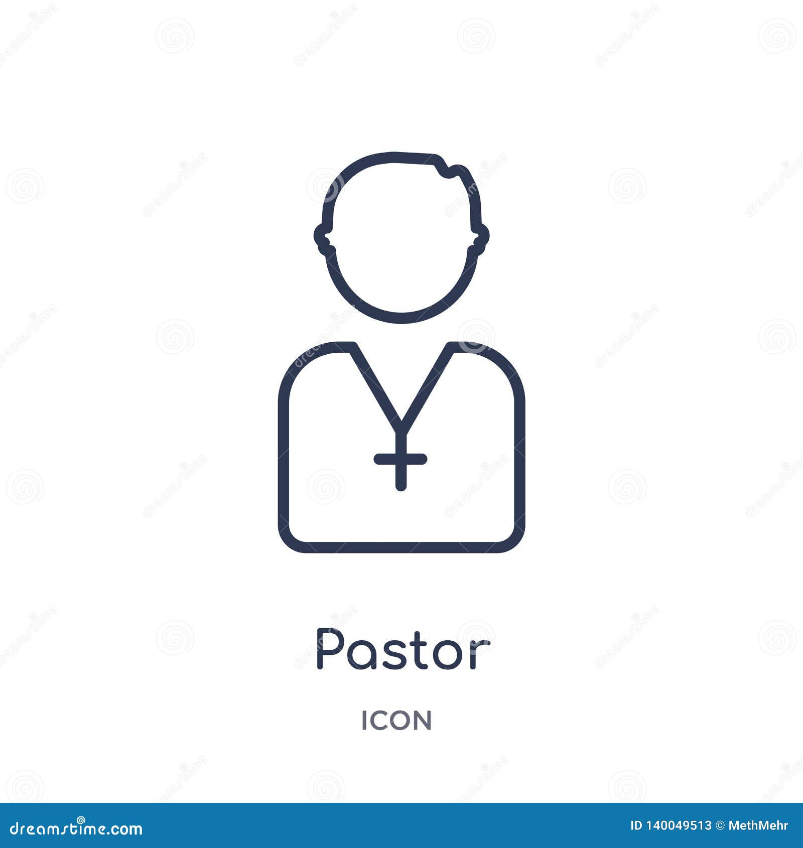 Linear Pastor Icon from Birthday Party Outline Collection. Thin Line ... Linear Pastor Icon from Birthday Party Outline Collection. Thin Line ...