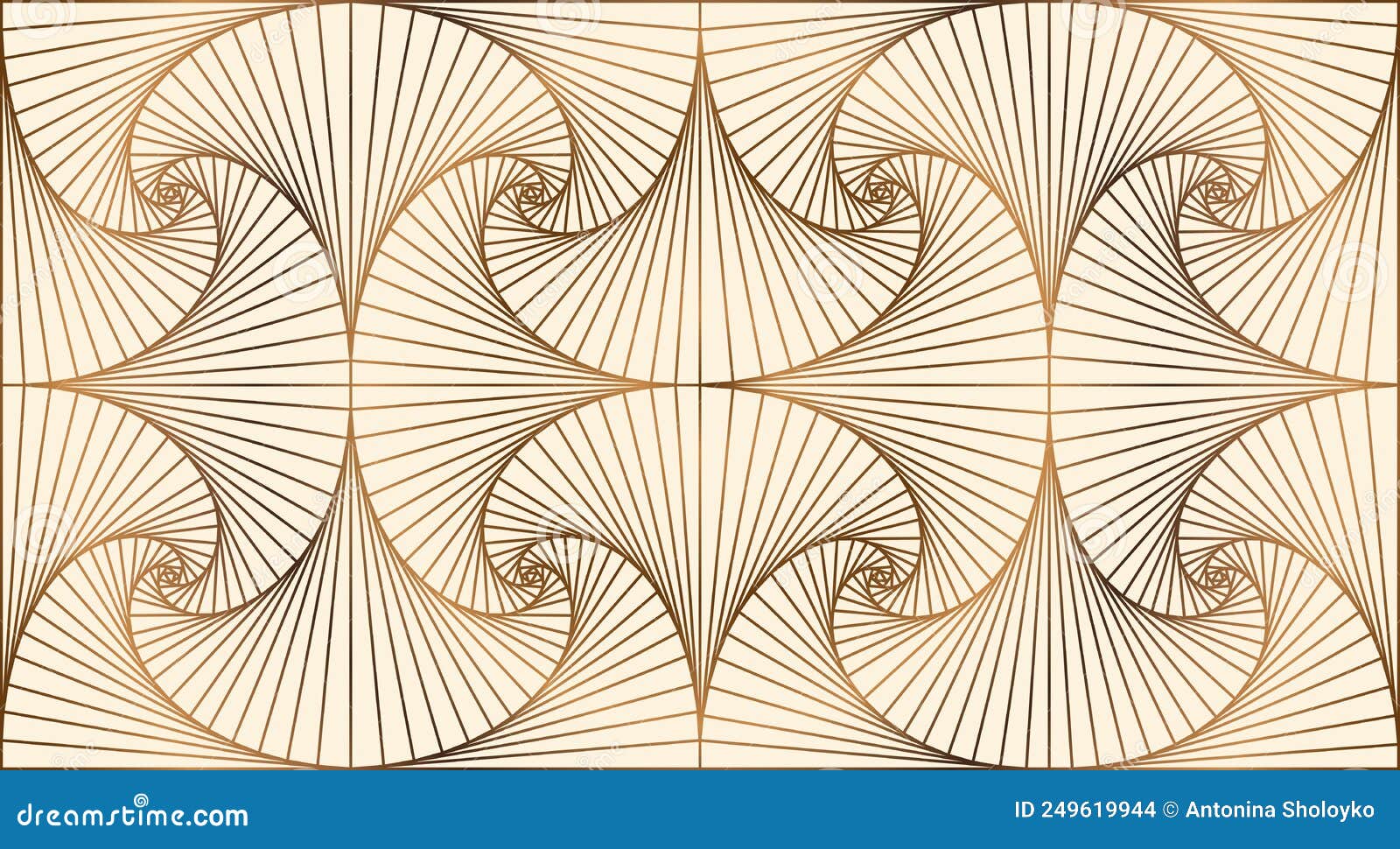 Golden Vector Background, Abstract Graphic Wallpaper with Linear ...