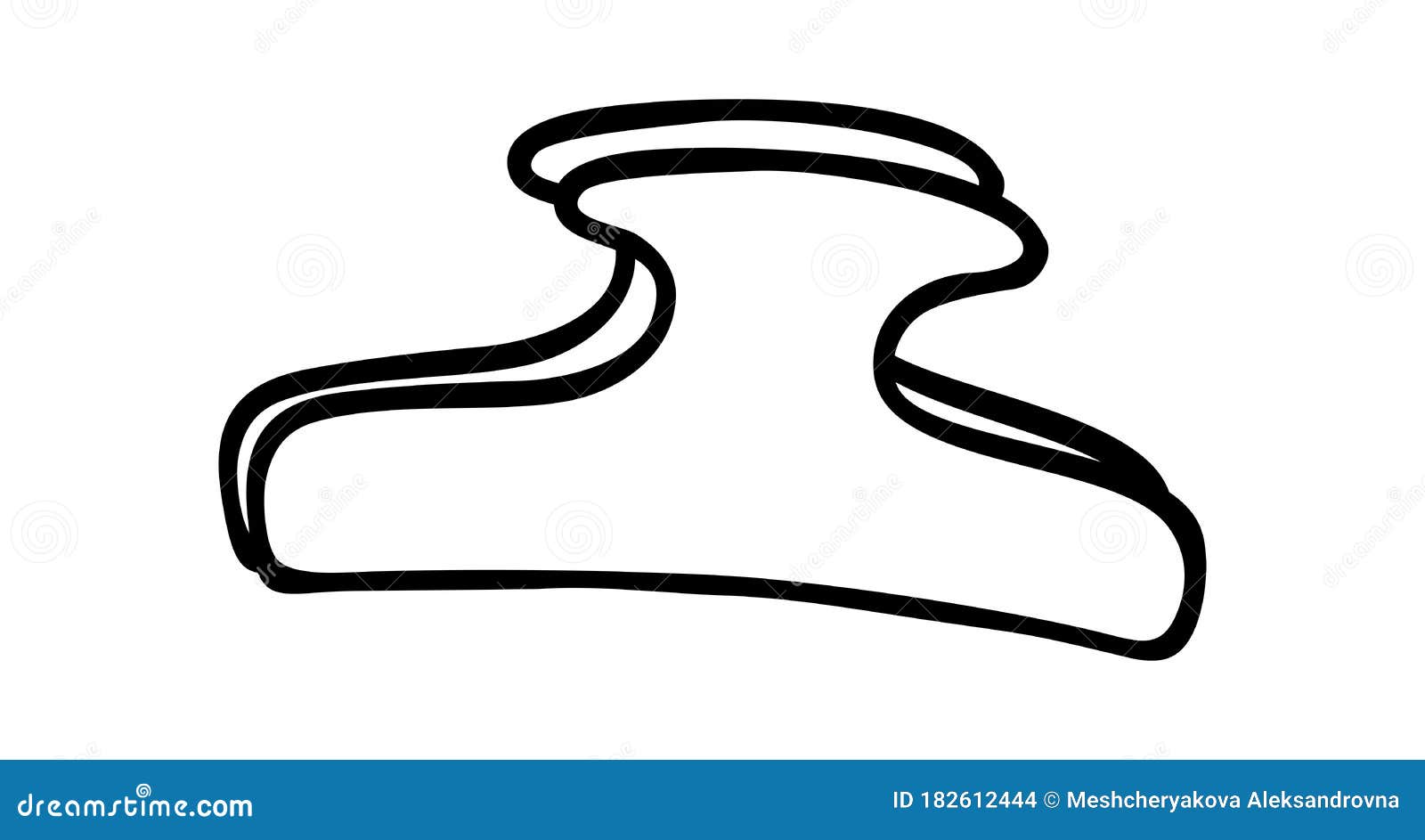 LINEAR PATTERN HAIR CLIPS in the STYLE of DOODLE Stock Vector ...