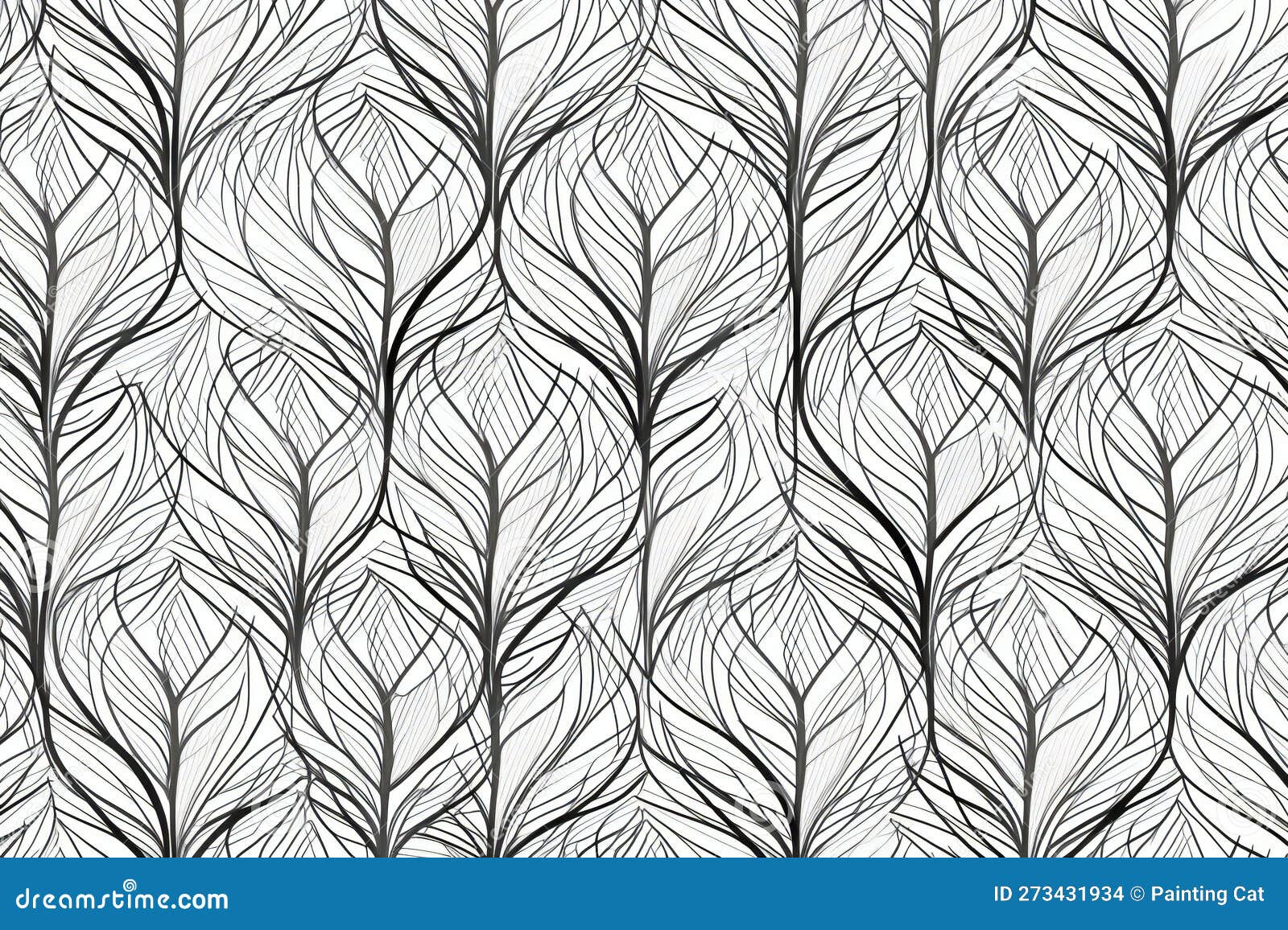 Linear Pattern Repeating Leaves Gray, Abstract, Textures Stock ...