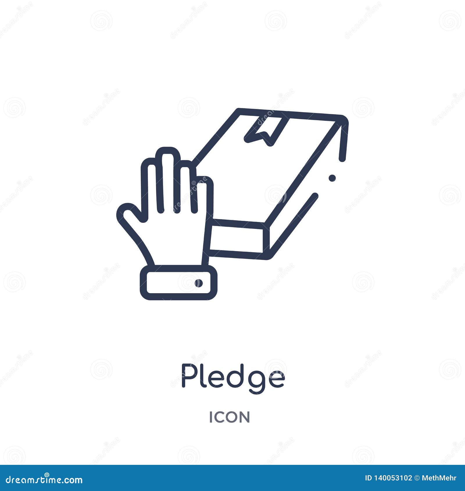Linear Pledge Icon from Crowdfunding Outline Collection. Thin Line ... Linear Pledge Icon from Crowdfunding Outline Collection. Thin Line ...