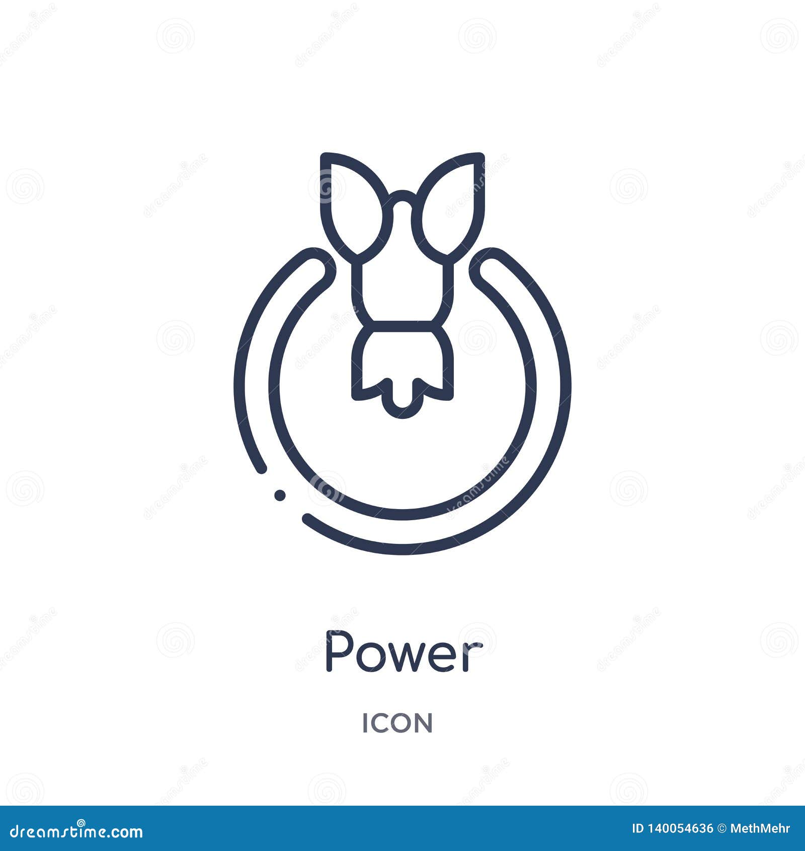 Linear Power Icon From Ecology Outline Collection. Thin Line Power ...