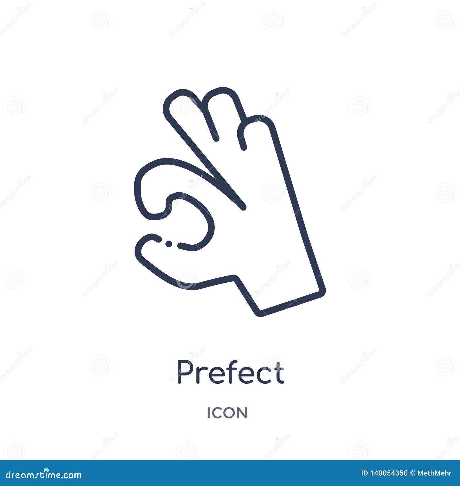 Linear Prefect Icon From Desert Outline Collection. Thin Line Prefect ...