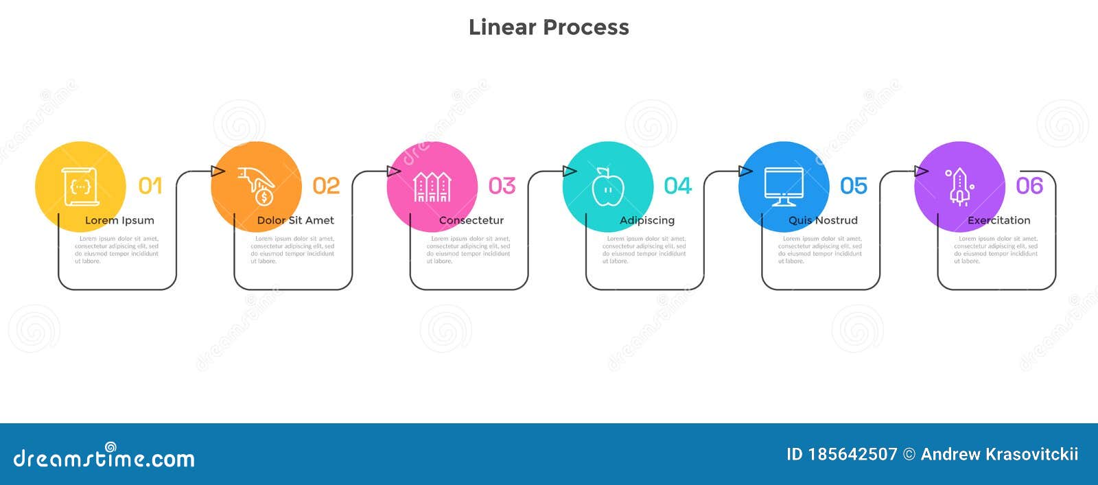 Modern Infographic Vector Template Stock Vector - Illustration of ...