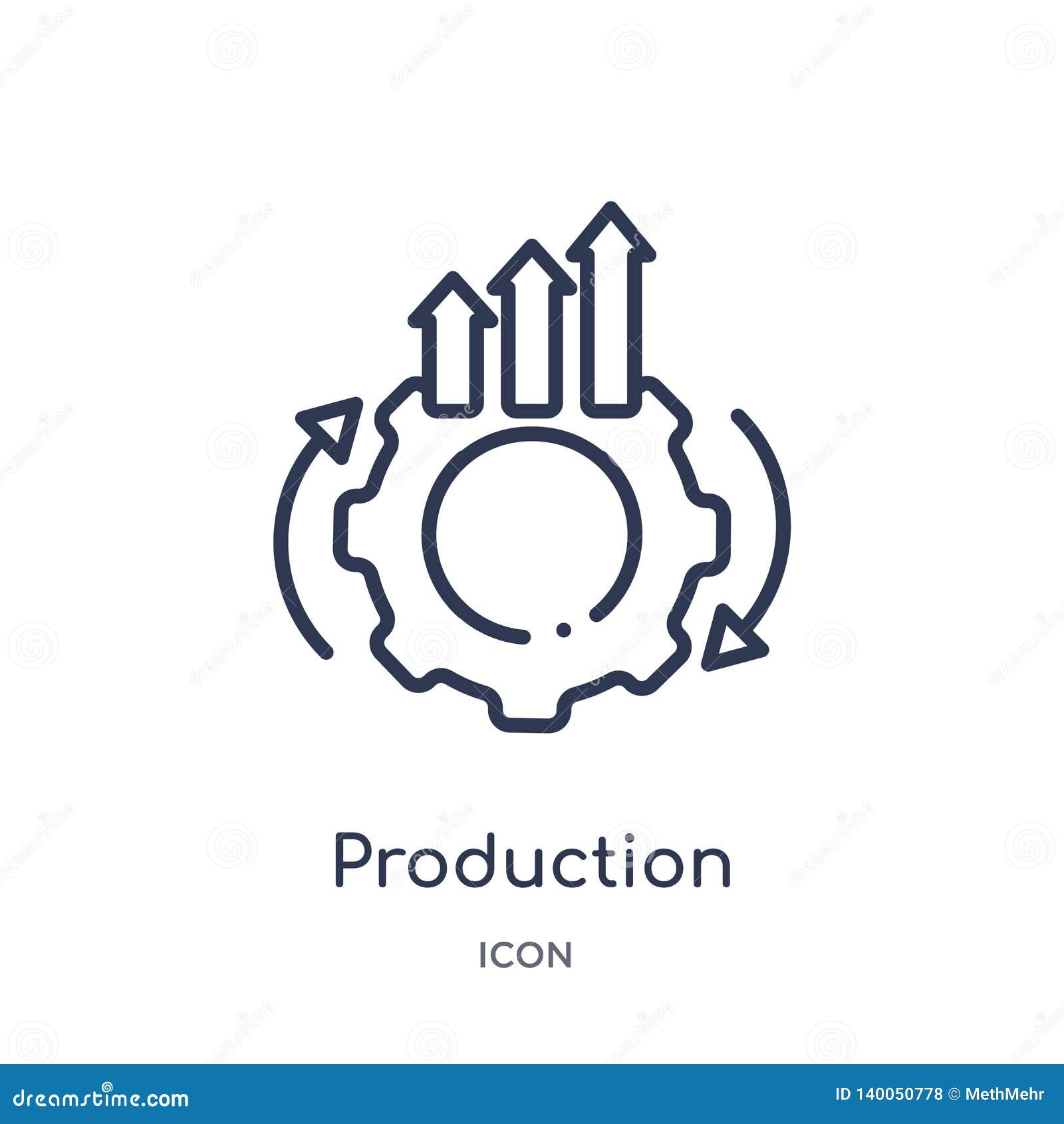 Linear Production Icon From Business And Analytics Outline Collection ... Linear Production Icon From Business And Analytics Outline Collection ...