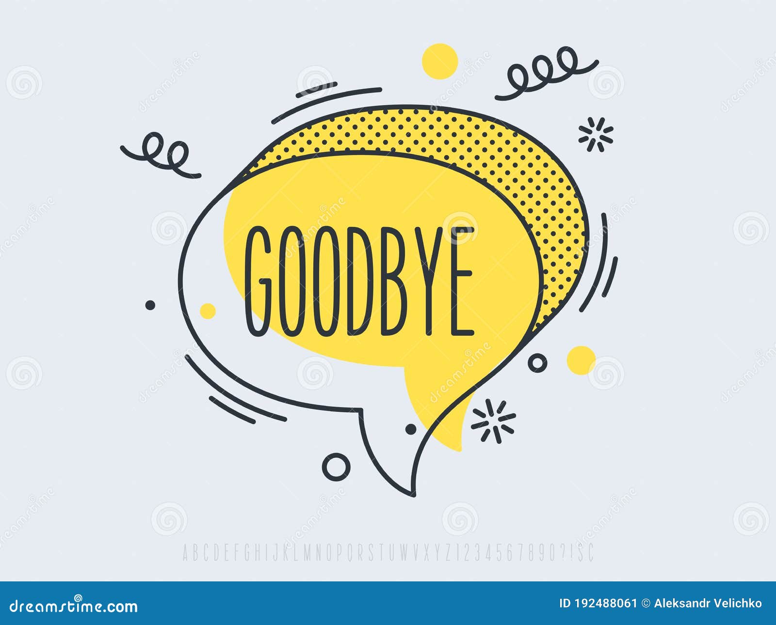 Linear Promotion Banner Shape Template, Colorful Sticker. Stock Vector ...