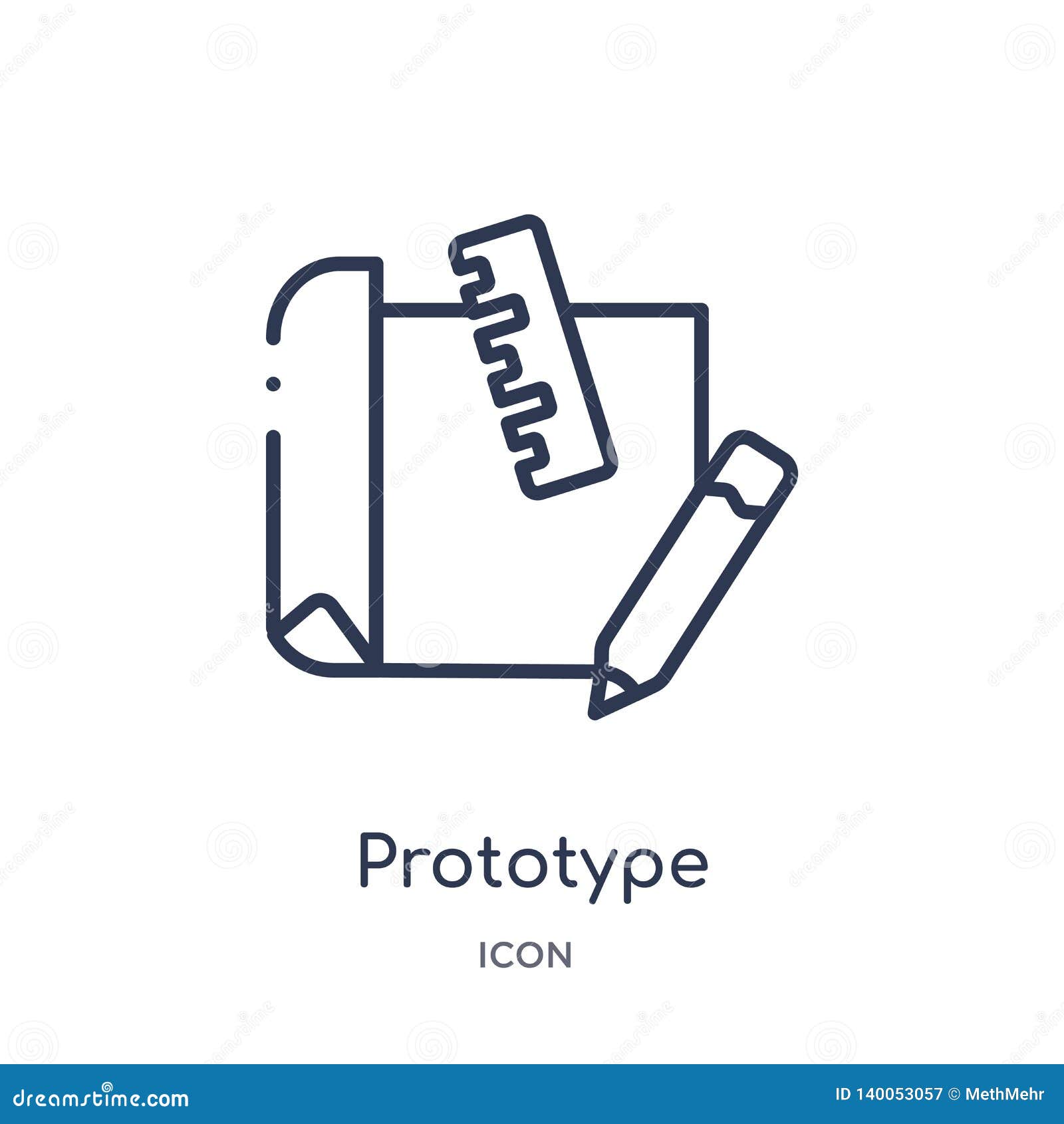 Linear Prototype Icon From Crowdfunding Outline Collection. Thin Line ...