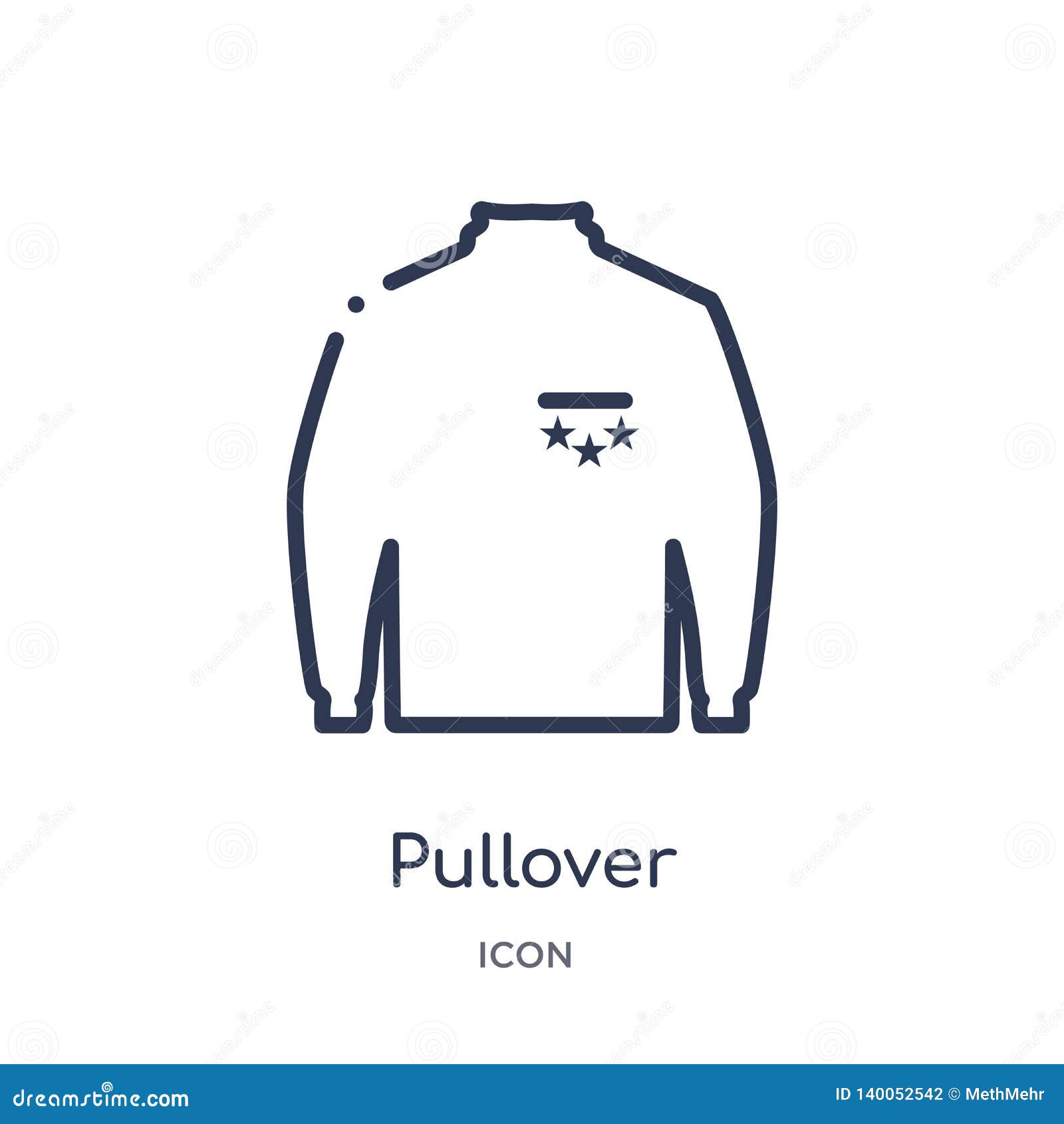 Linear Pullover Icon from Clothes Outline Collection. Thin Line ...
