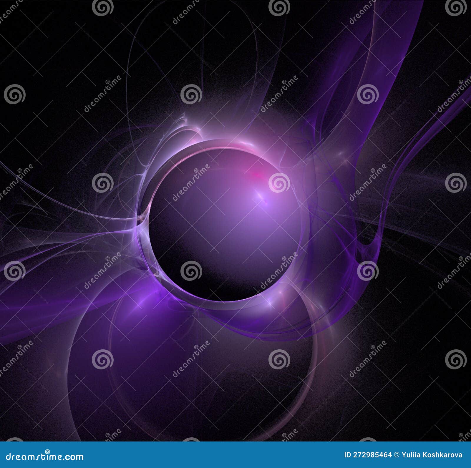 Linear Purple Abstract Pattern on Black, Color Digital Graphics ...