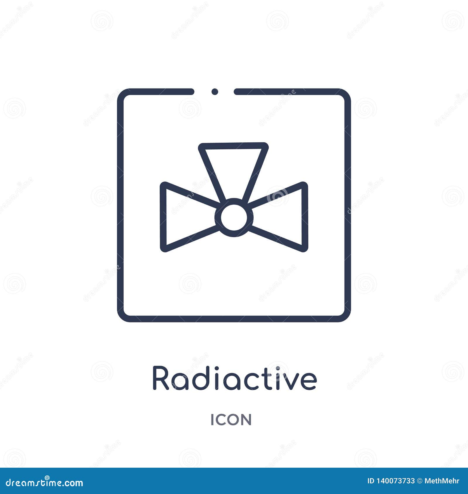 Radiactive Icon On White Background. Simple Element Illustration From ...