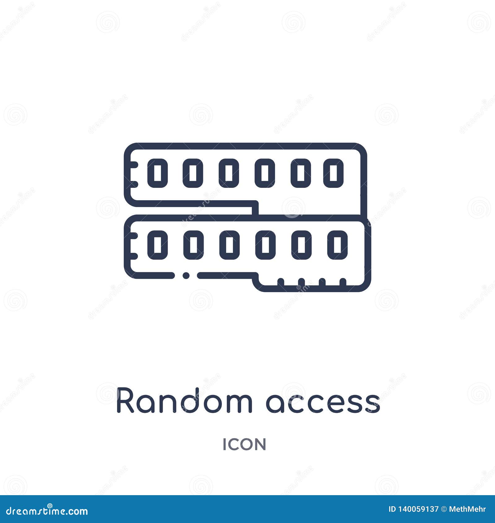 Linear Random Access Memory Icon from Hardware Outline Collection. Thin ... Linear Random Access Memory Icon from Hardware Outline Collection. Thin ...