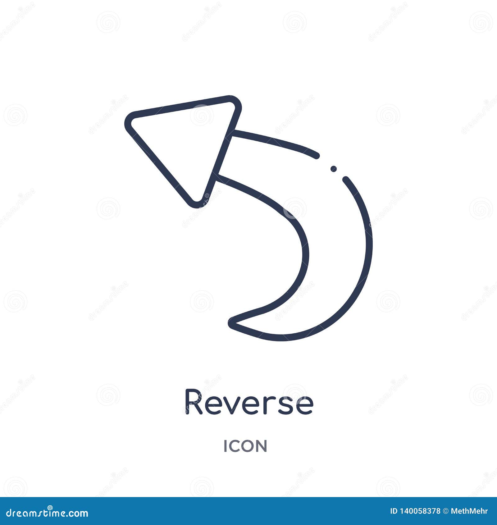 Reverse Icon In Trendy Design Style. Reverse Icon Isolated On White ...