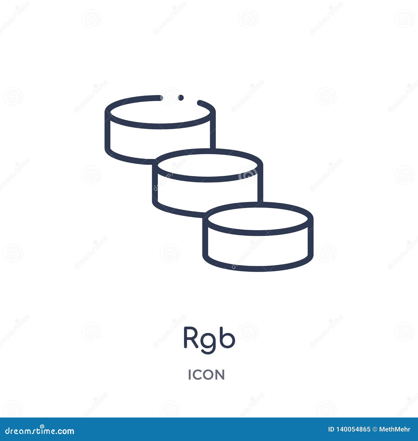 Linear Rgb Icon from Edit Outline Collection. Thin Line Rgb Vector ...