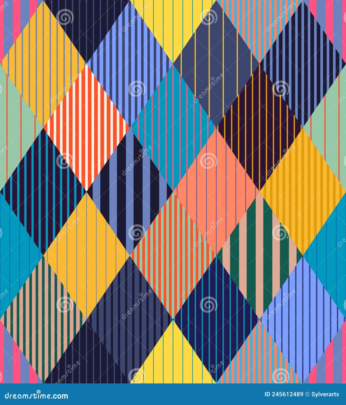 Linear Rhombuses Seamless Pattern Vector, Graphic Lines Endless Rhomb Background Wallpaper Stock ...