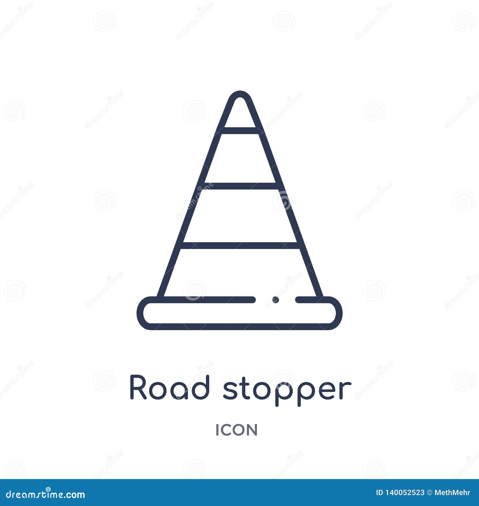 Road Stopper Isolated Icon. Simple Element Illustration From ...