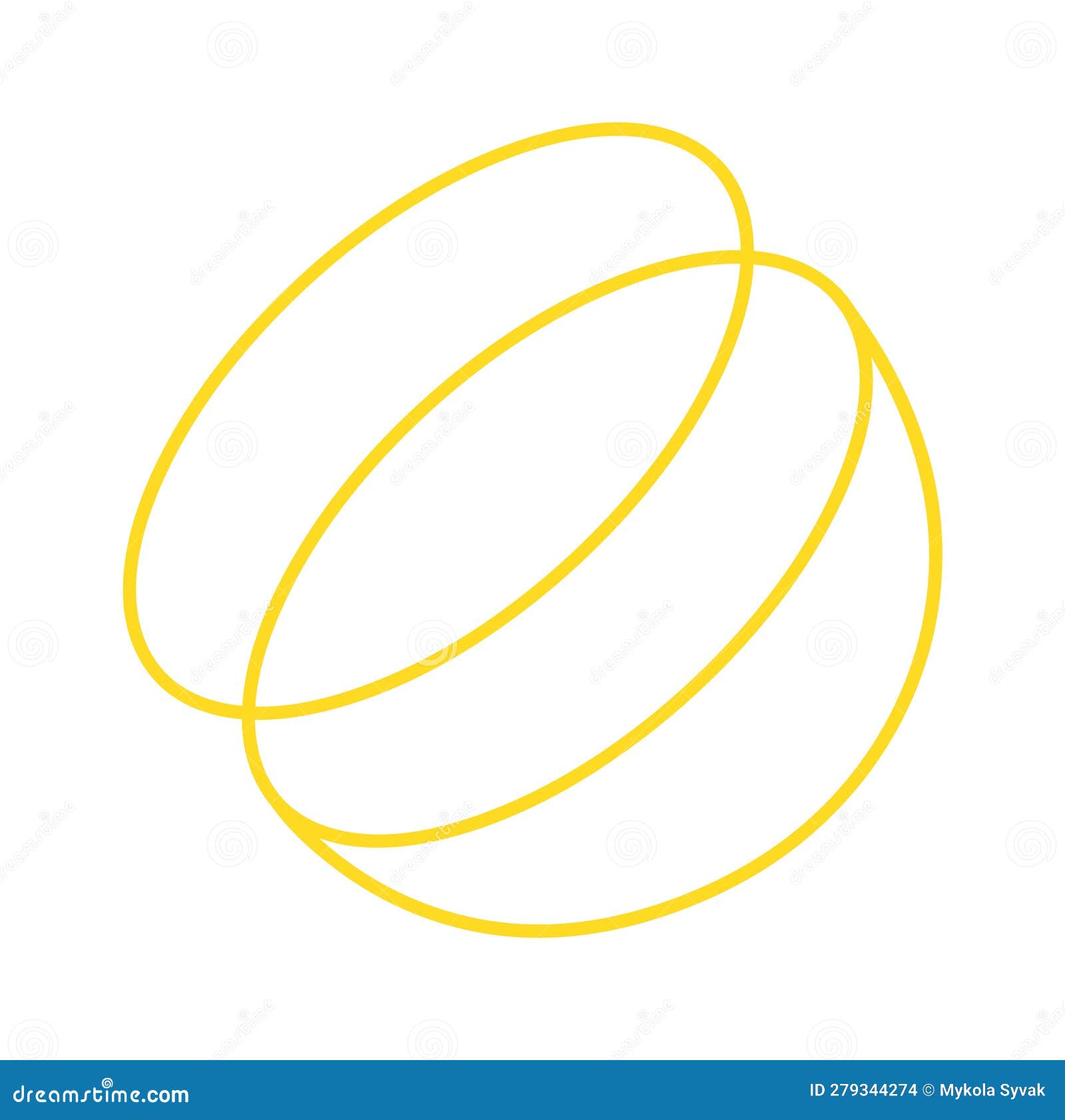 Linear Rounded Element stock vector. Illustration of logo - 279344274