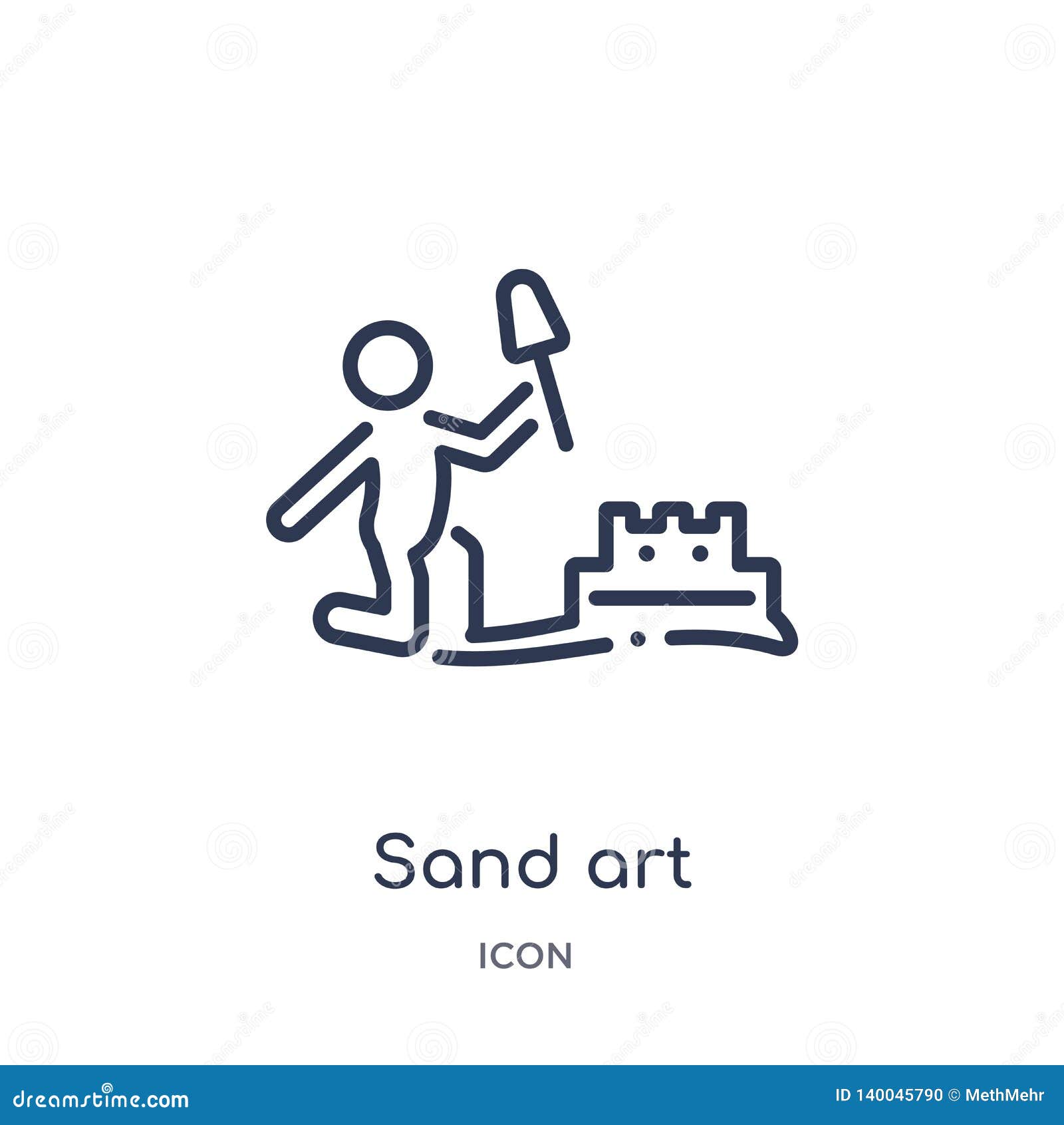 Linear Sand Art Icon from Activity and Hobbies Outline Collection. Thin ...