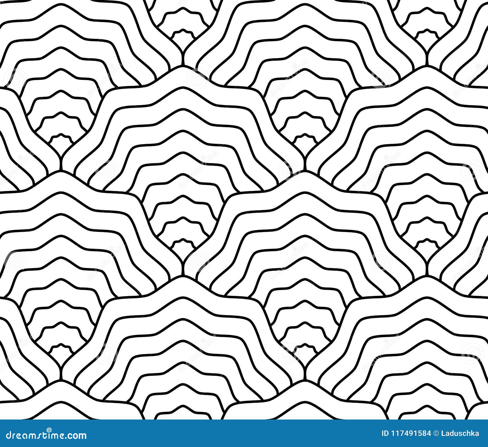 Linear Scales Seamless Pattern, Fish Tail, Stock Vector - Illustration ...