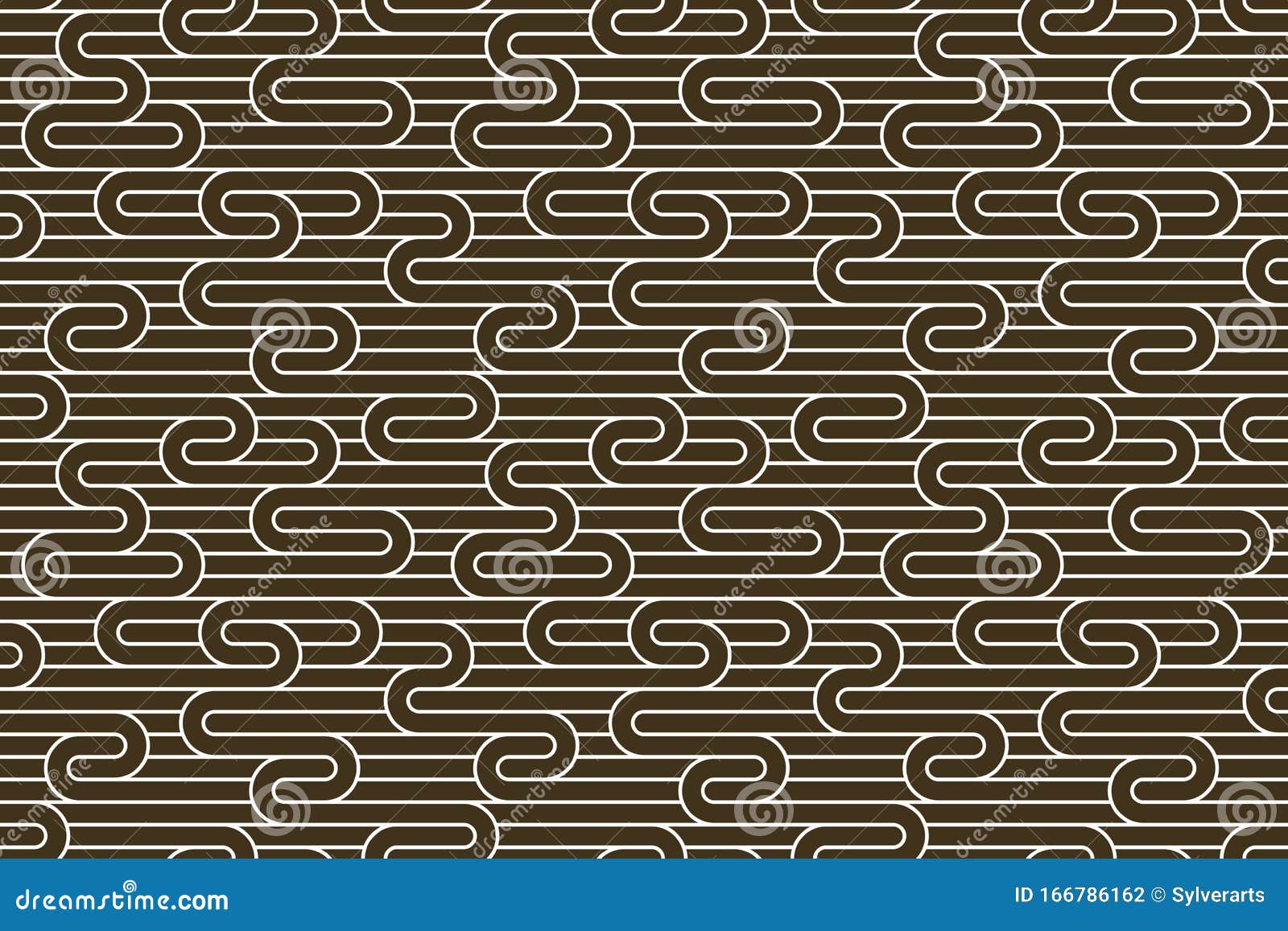 Linear Seamless Background with Twisted Lines, Vector Abstract ...