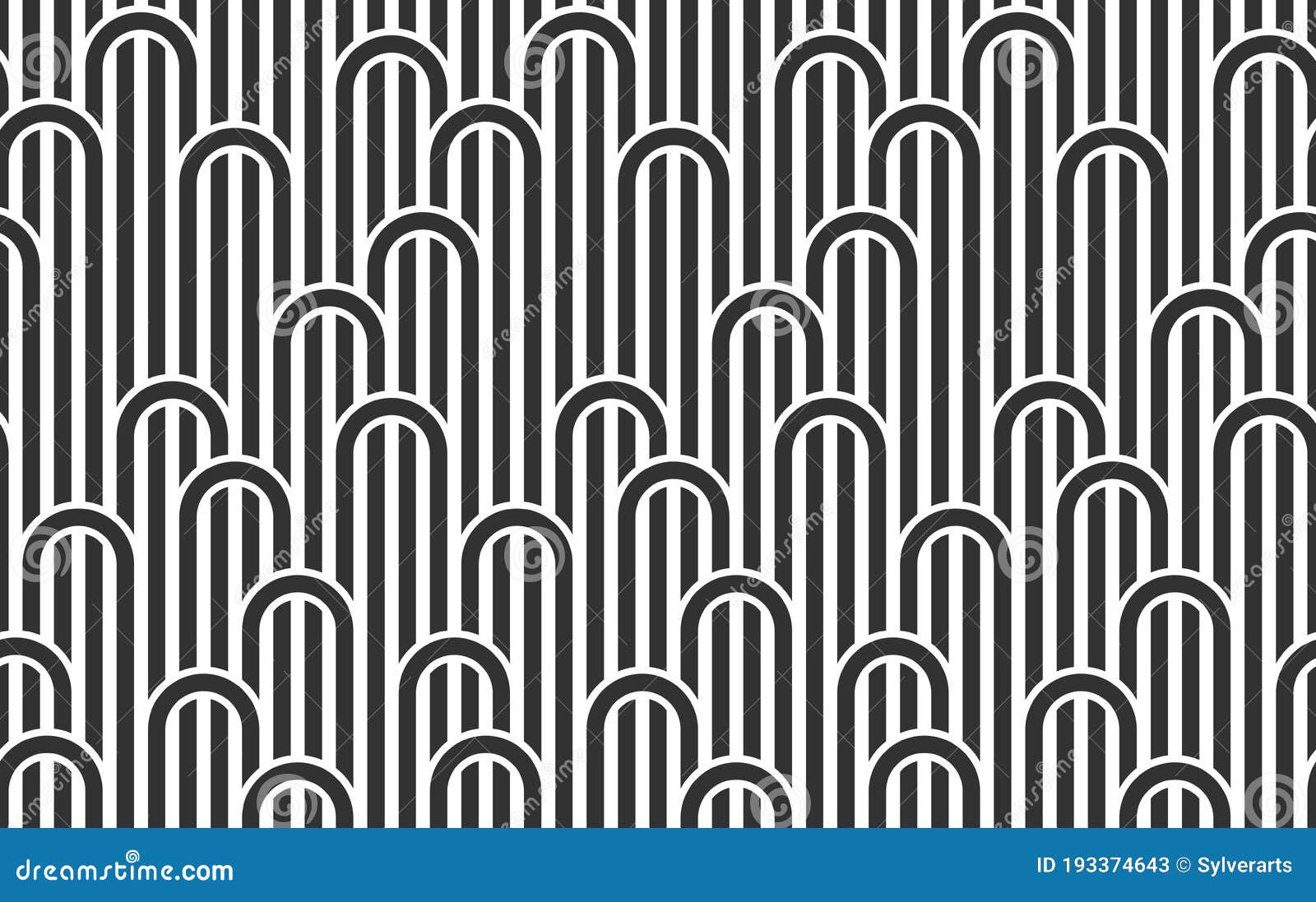 Linear Seamless Background with Twisted Lines, Vector Abstract ...