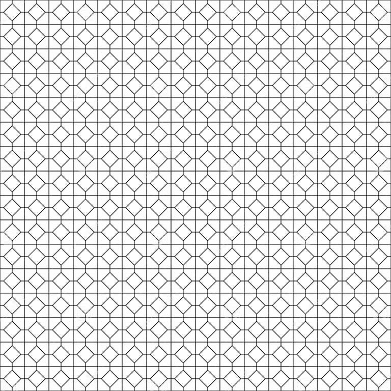 Linear Seamless Vector Pattern Made with Lines,rhombus, Squares and ...