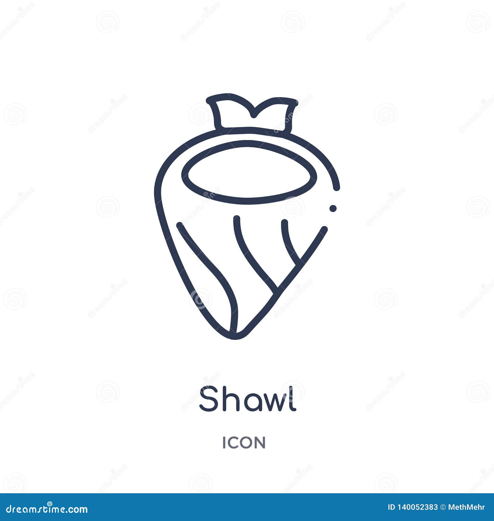 Linear Shawl Icon From Clothes Outline Collection. Thin Line Shawl ... Linear Shawl Icon From Clothes Outline Collection. Thin Line Shawl ...