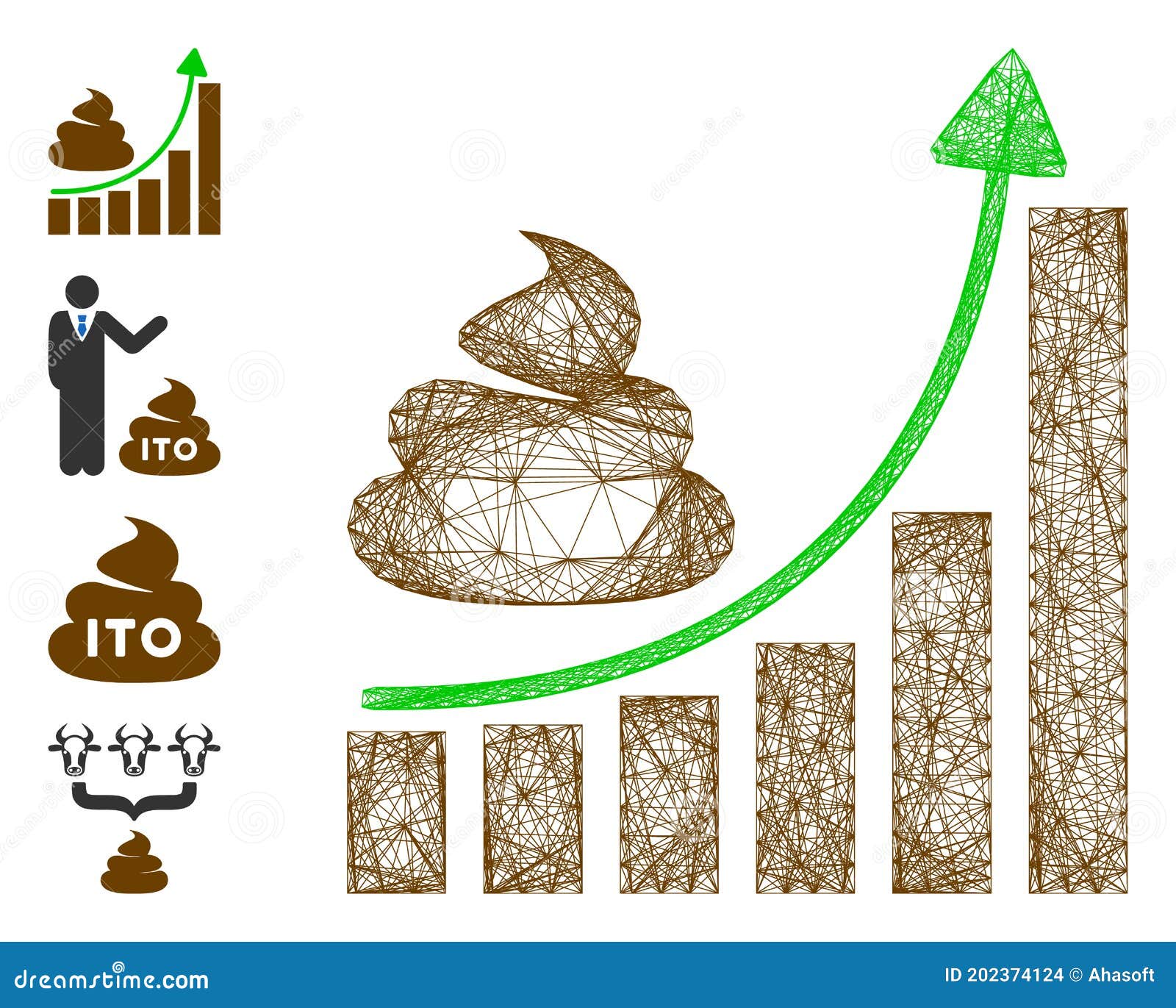 Net Shit Hyip Candle Chart Vector Mesh Stock Photography ...