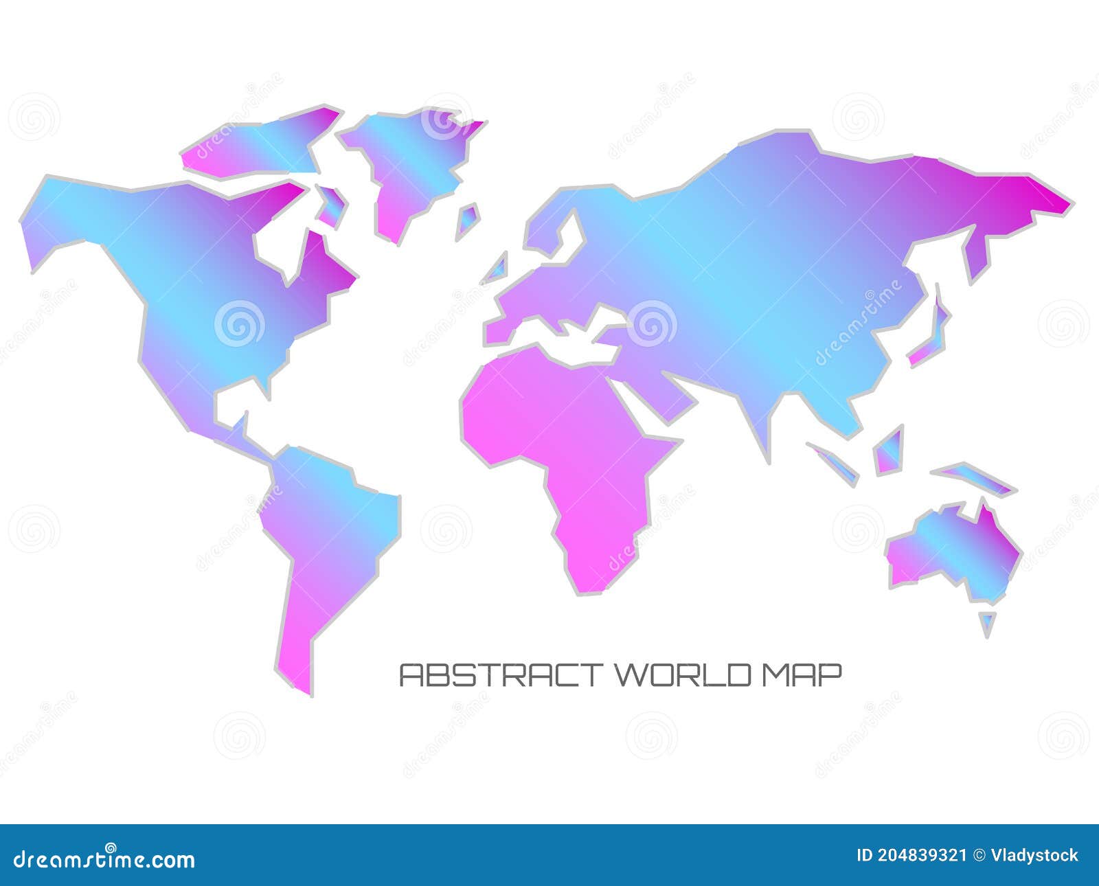 Linear Silhouette World Map. Outline Minimal Style Design Stock ...