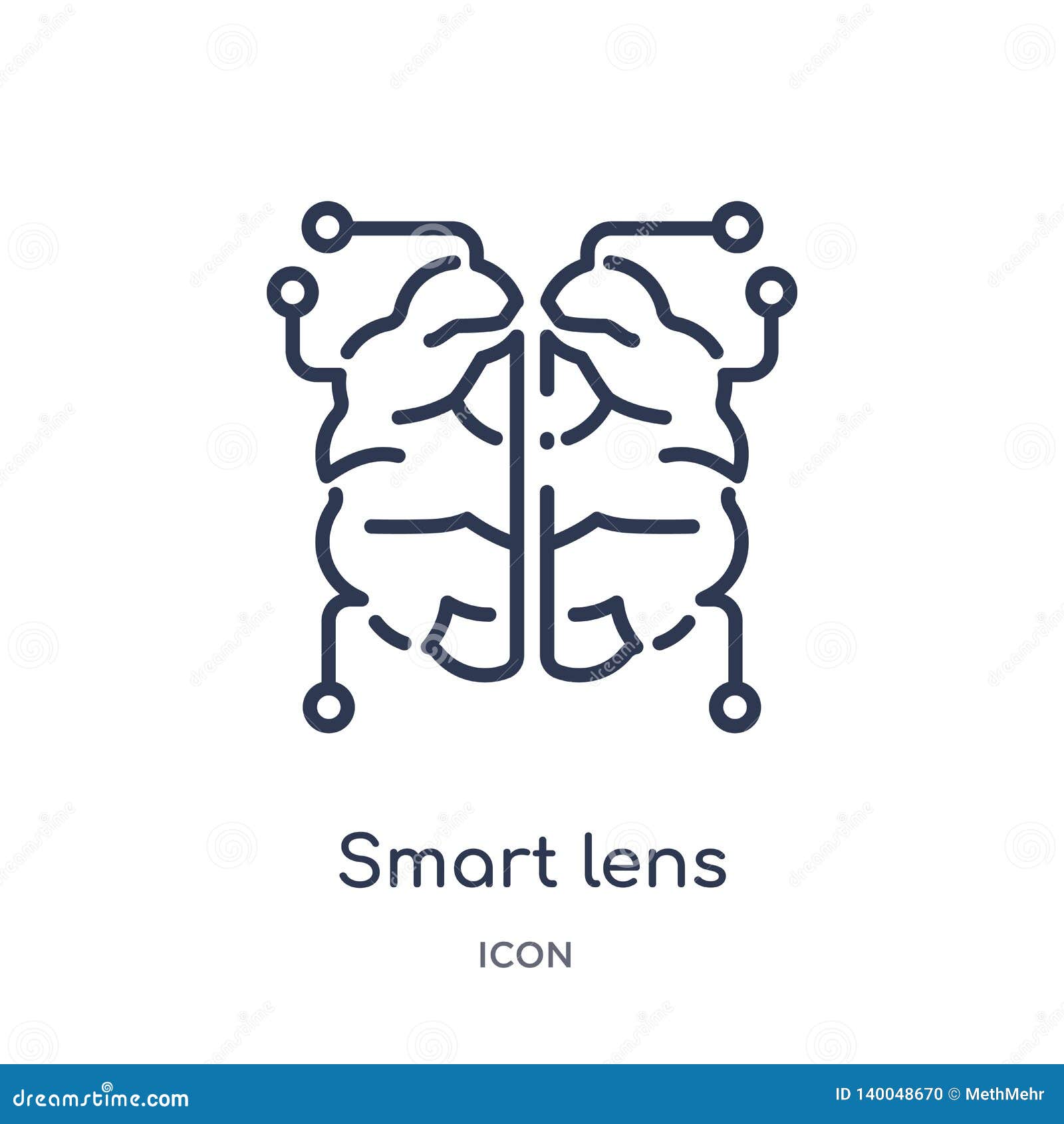 Smart Lens Icon Vector Isolated On White Background, Smart Lens ...