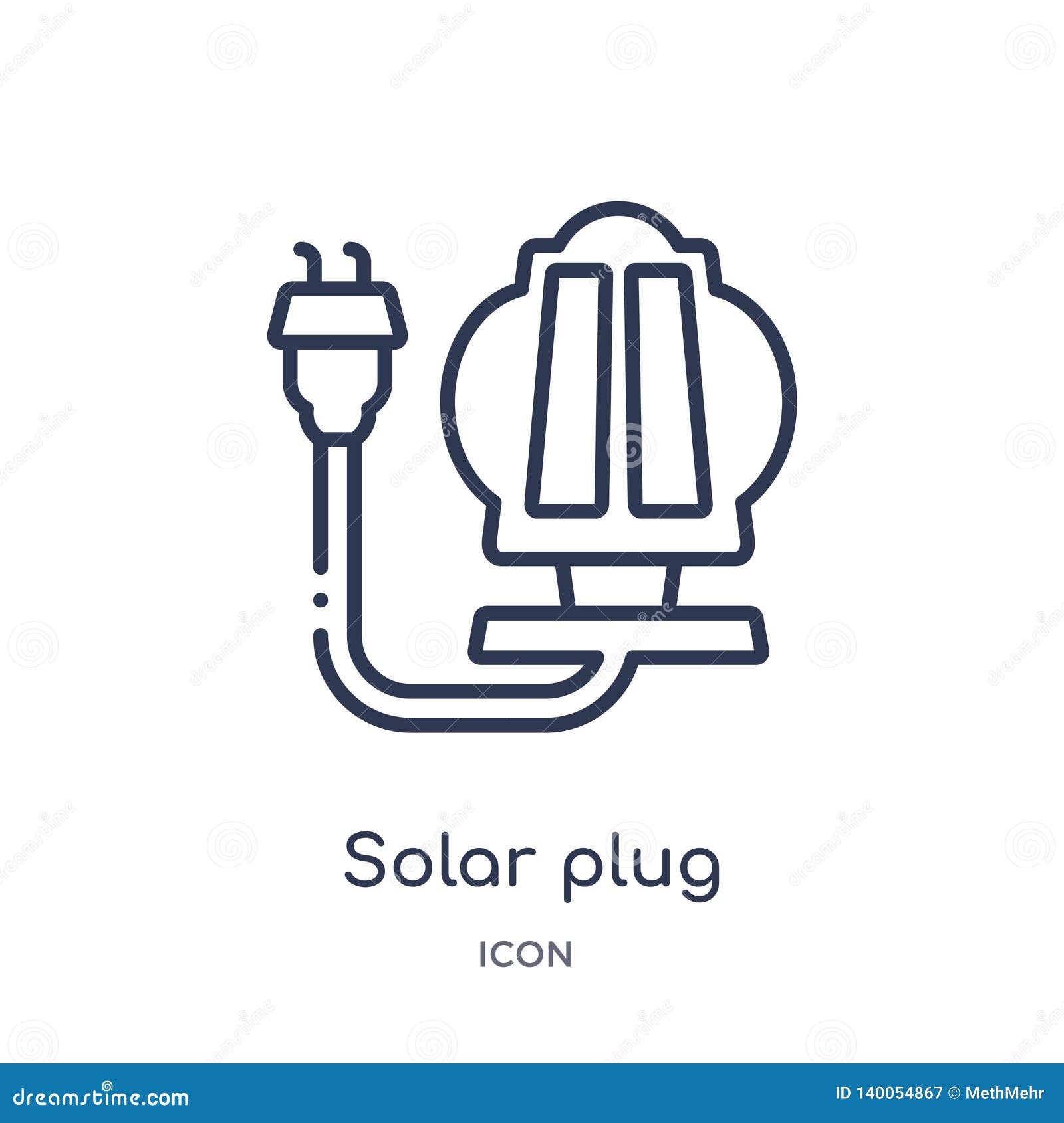 Linear Solar System Icon From Education Outline Collection. Thin Line ...
