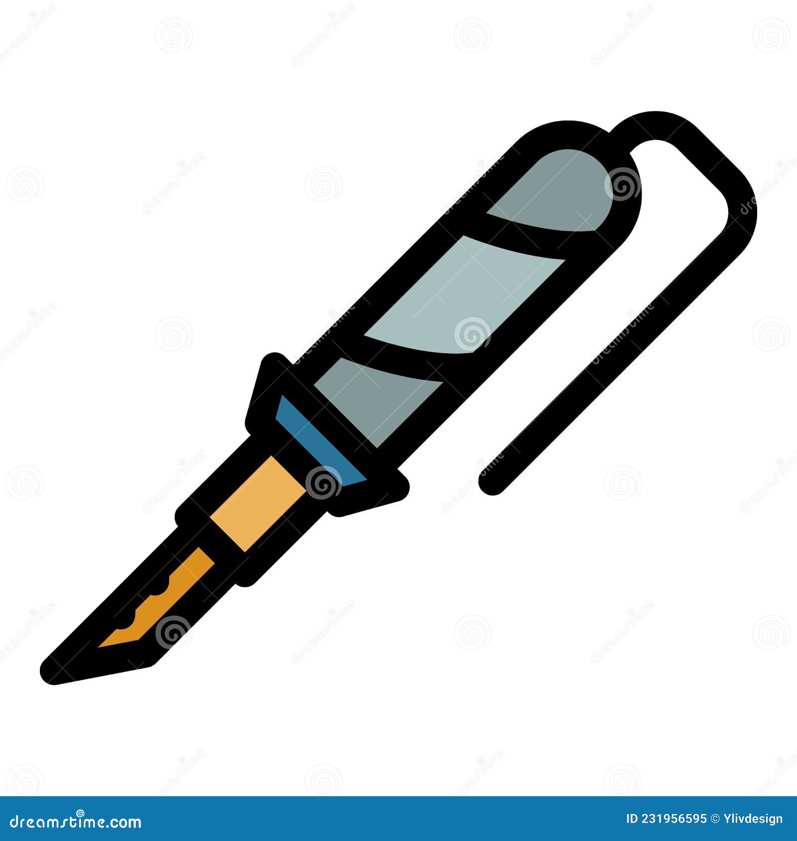 Linear Soldering Icon Color Outline Vector Stock Vector - Illustration ...