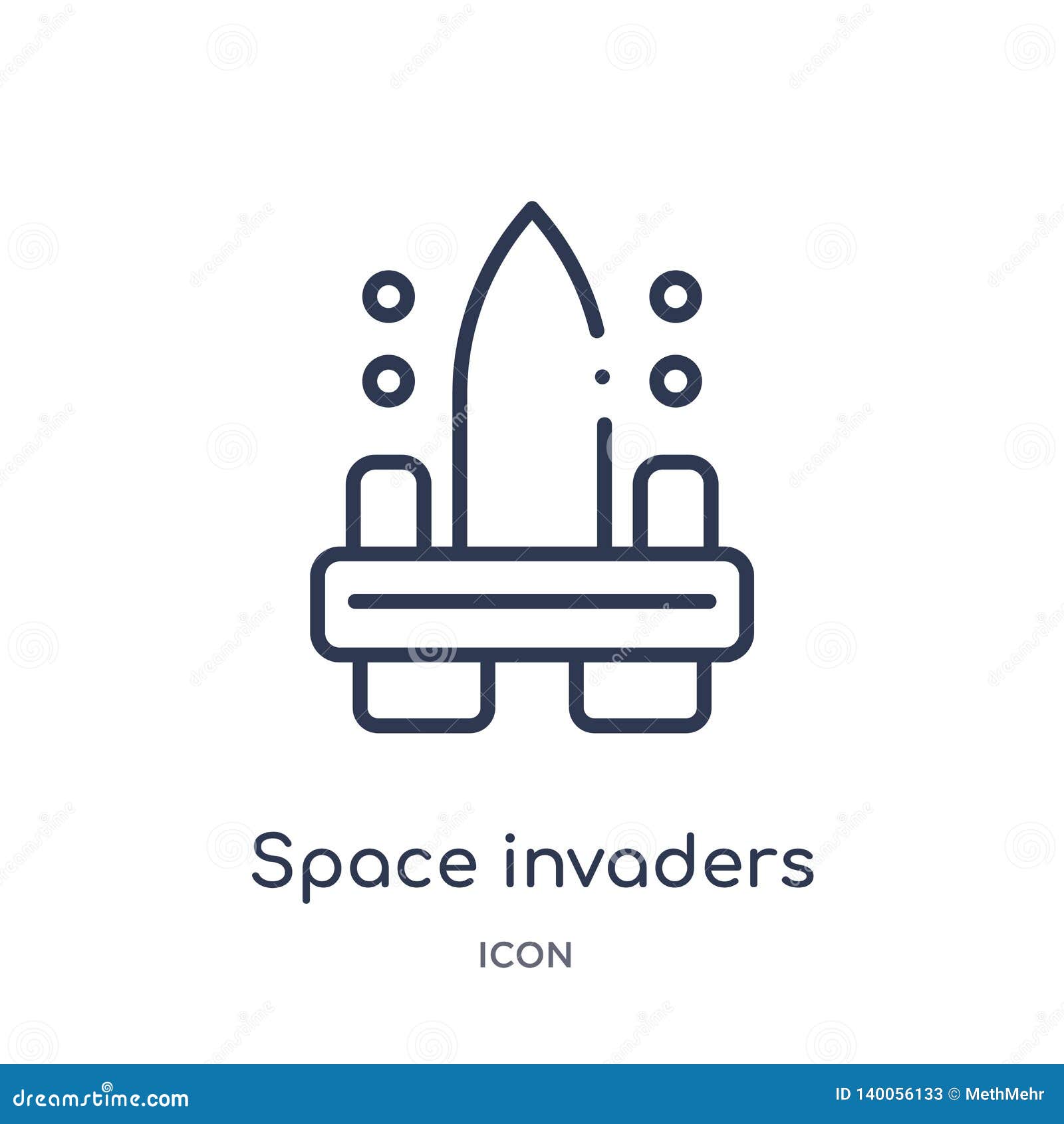 Linear Space Invaders Icon from Entertainment and Arcade Outline ... Linear Space Invaders Icon from Entertainment and Arcade Outline ...